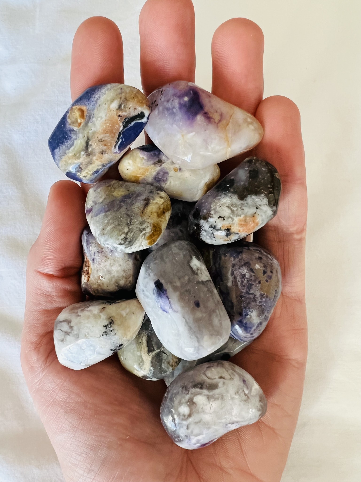 Tiffany Stone Blue Opal - Tumbled