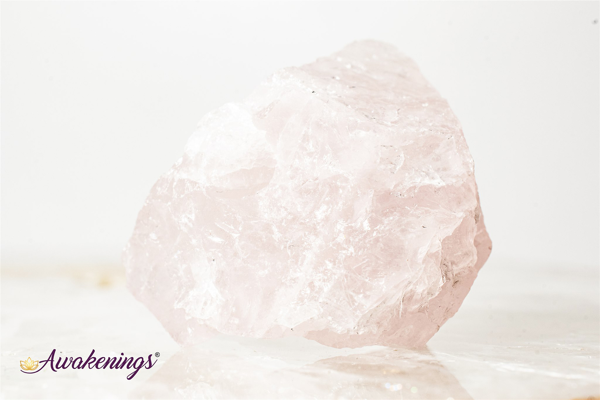 Rose Quartz - Medium Rough Raw Natural - Awakenings