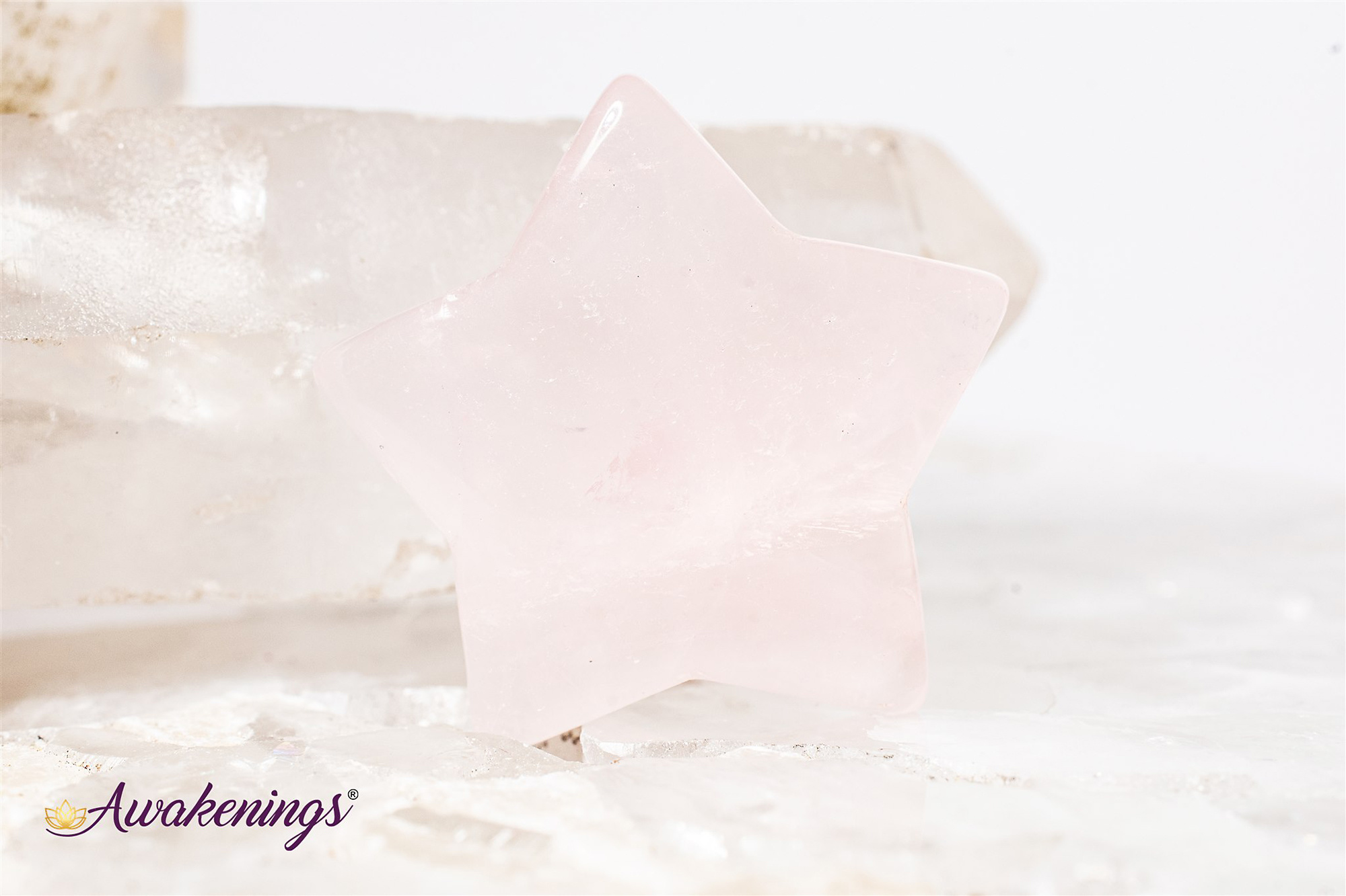 Rose Quartz Stars - Medium Carving - Awakenings