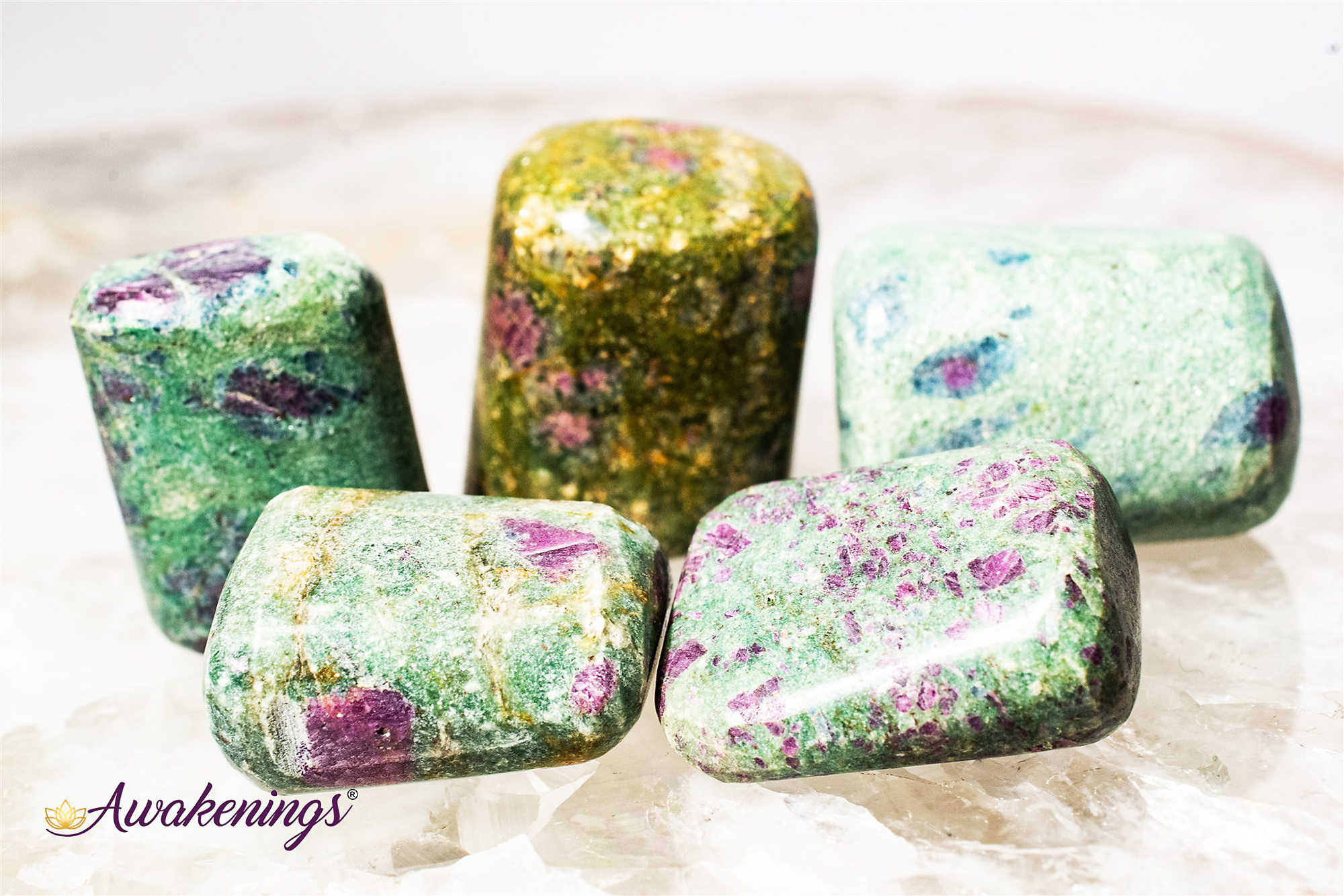 Ruby Fuchsite - Tumbled - Awakenings