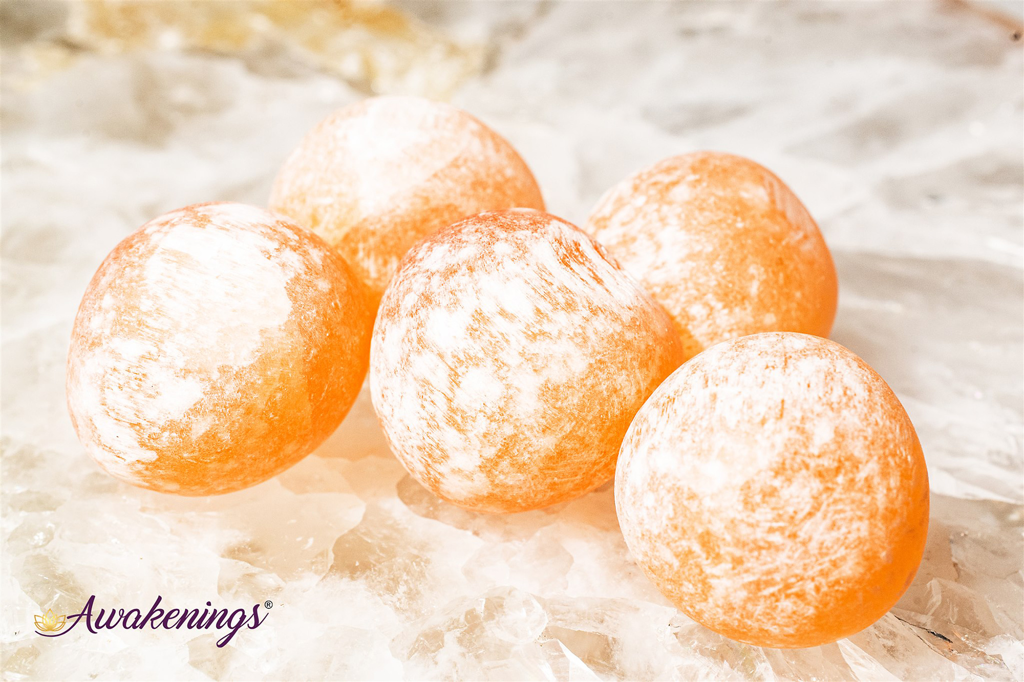 Orange Selenite - Tumbled - Awakenings
