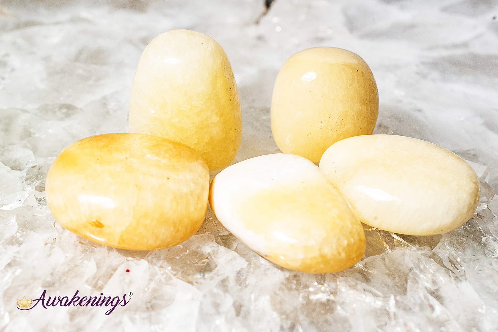 Yellow Calcite - Tumbled - Awakenings