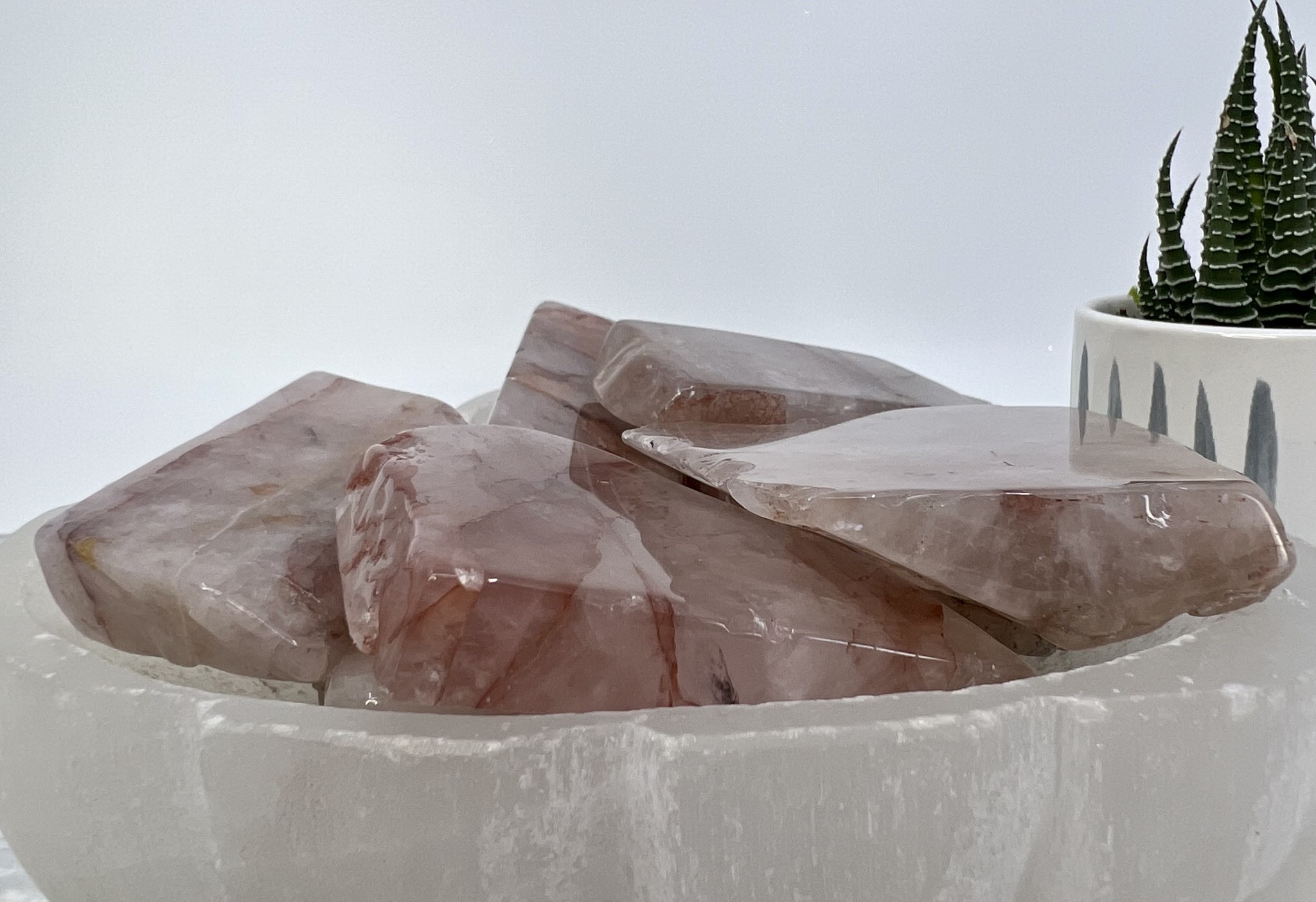 Fire Quartz Slice - Large