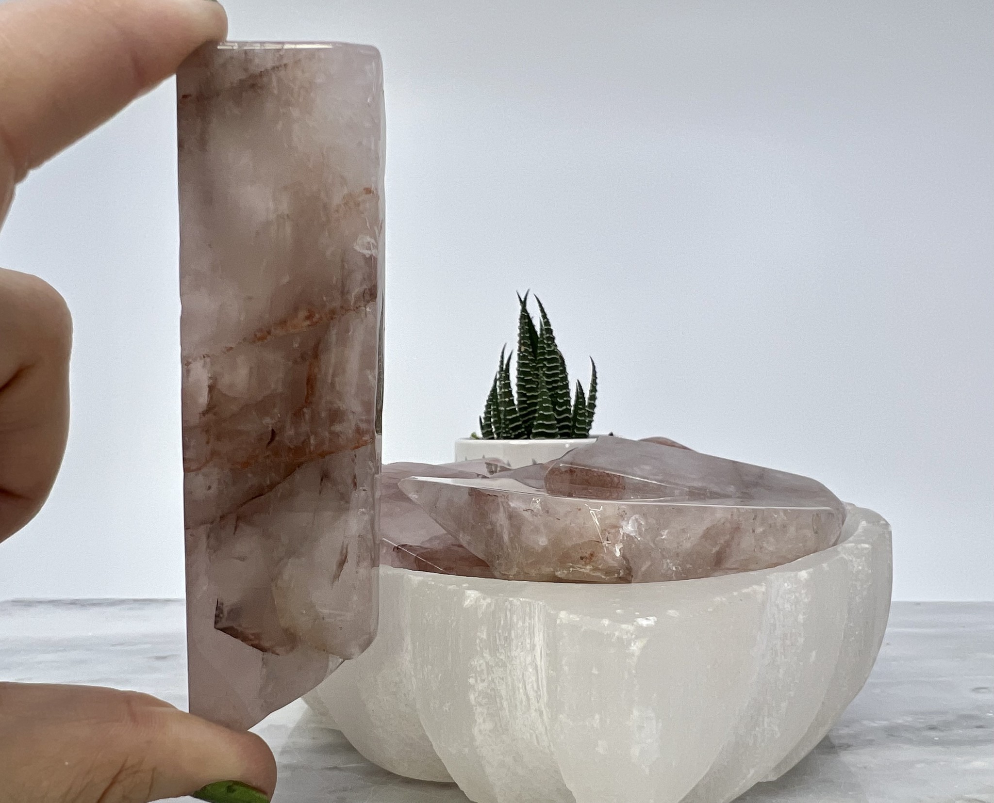 Fire Quartz Slice - Large