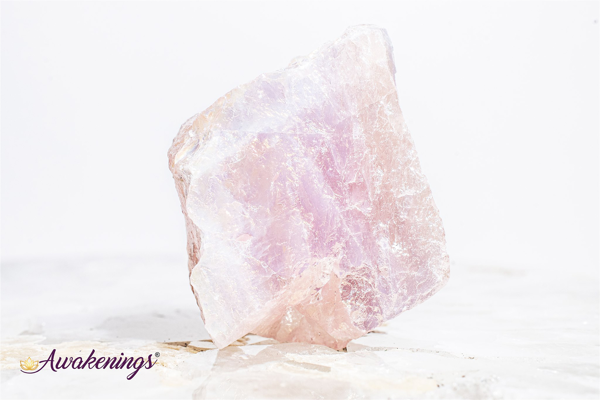 Aura Rose Quartz Rough - Medium Raw Natural - Awakenings