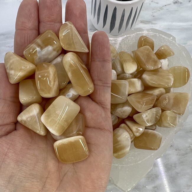 Honey Calcite - Tumbled - Awakenings