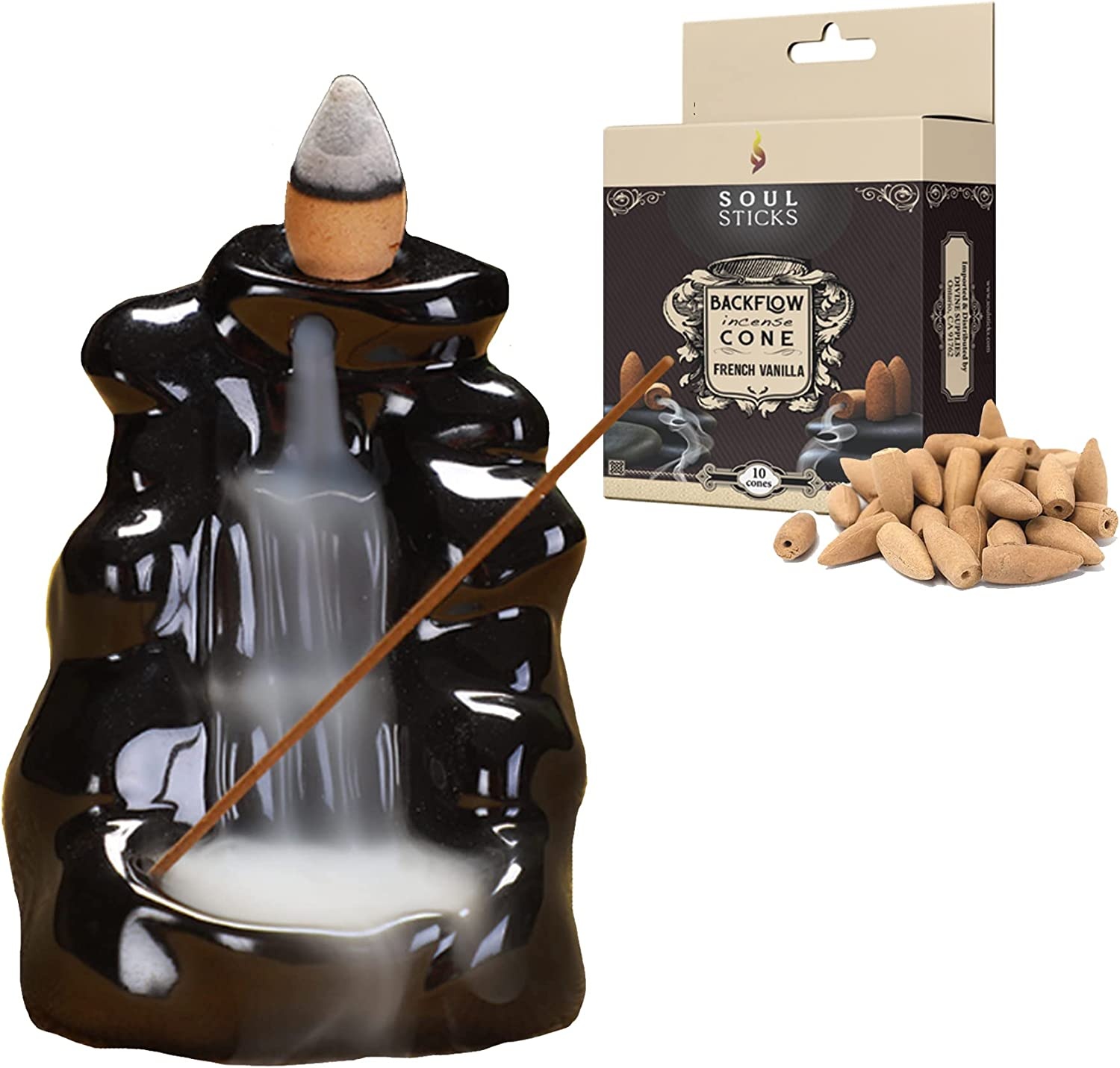 Attract Money Backflow/Reverse Incense Cones - 10 Cones - Good Earth ...