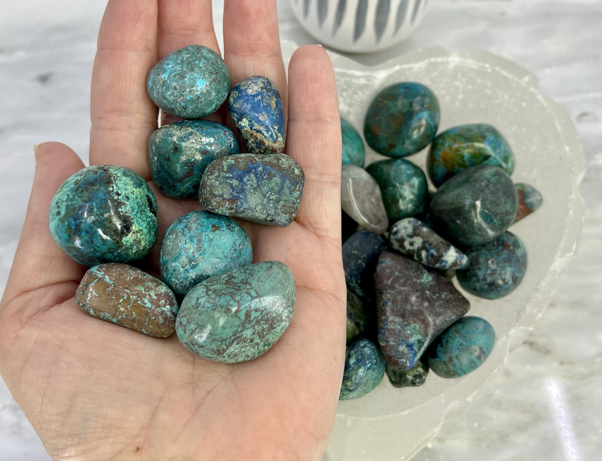 Shattuckite - Tumbled - Awakenings