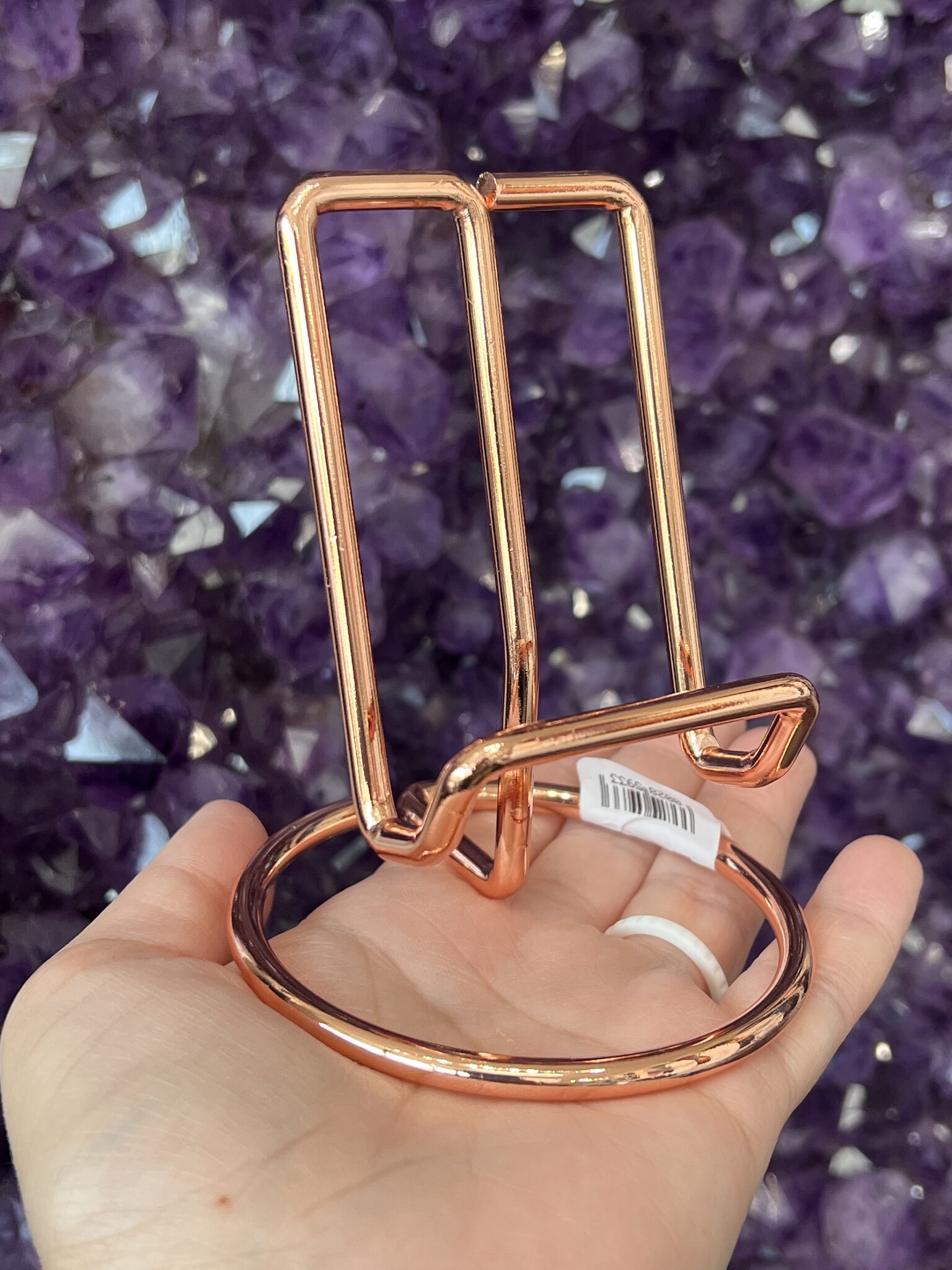 Rose Gold Display Specimen Stand-Large - Awakenings