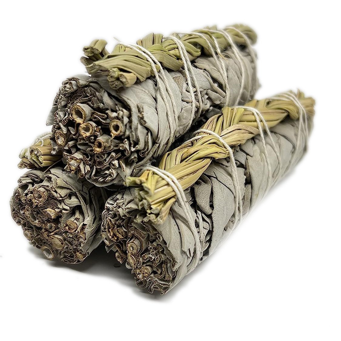 White Sage & Sweetgrass Bundle Smudge Stick - 4" - Awakenings