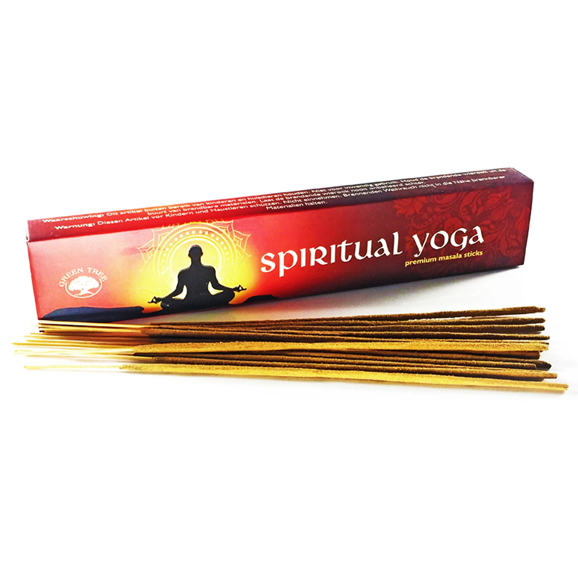 Spiritual Yoga Incense Masala - 12 Sticks in Box 15g - Green Tree ...