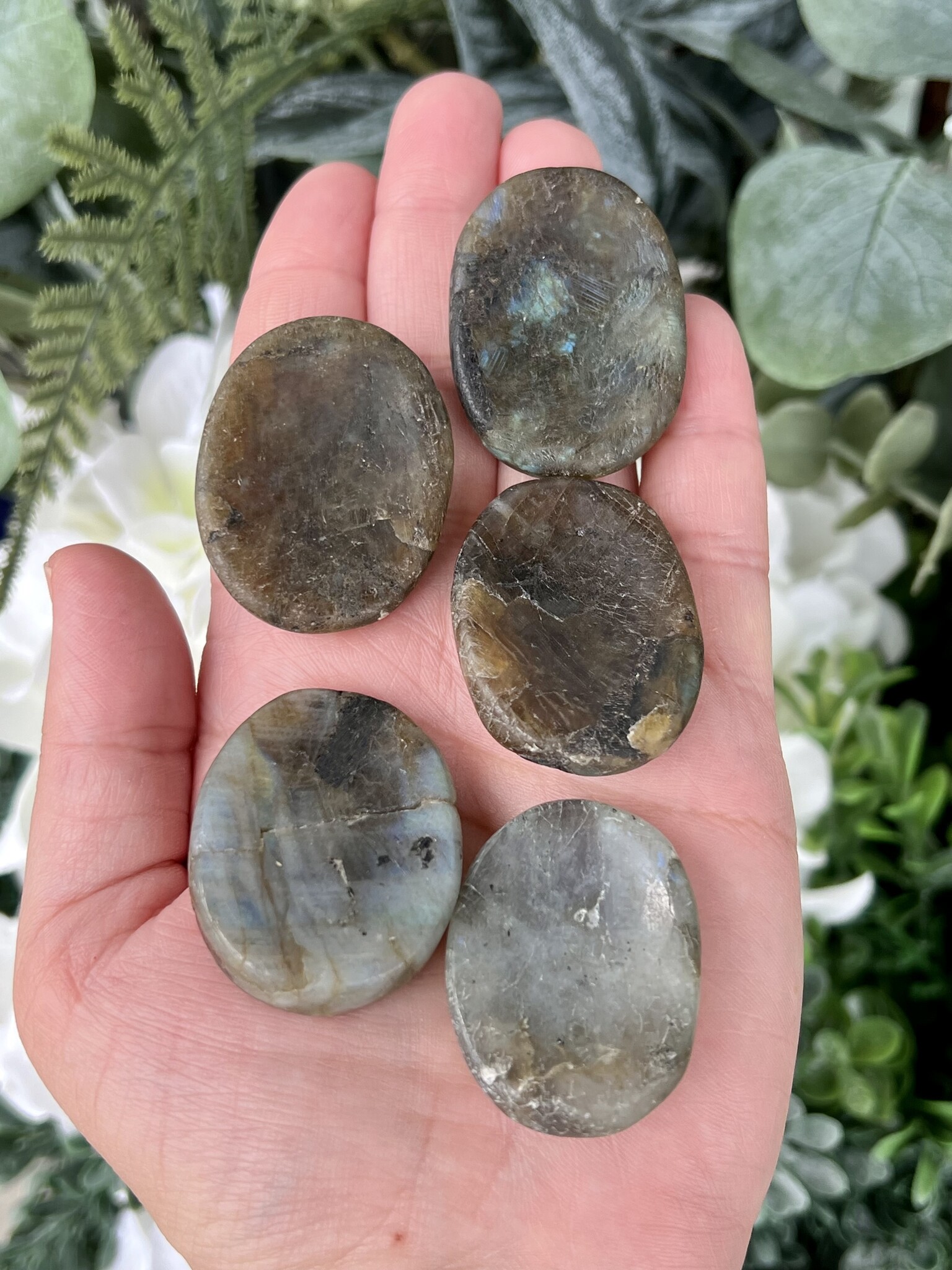 Labradorite Worry Stone-Medium Oval - Awakenings