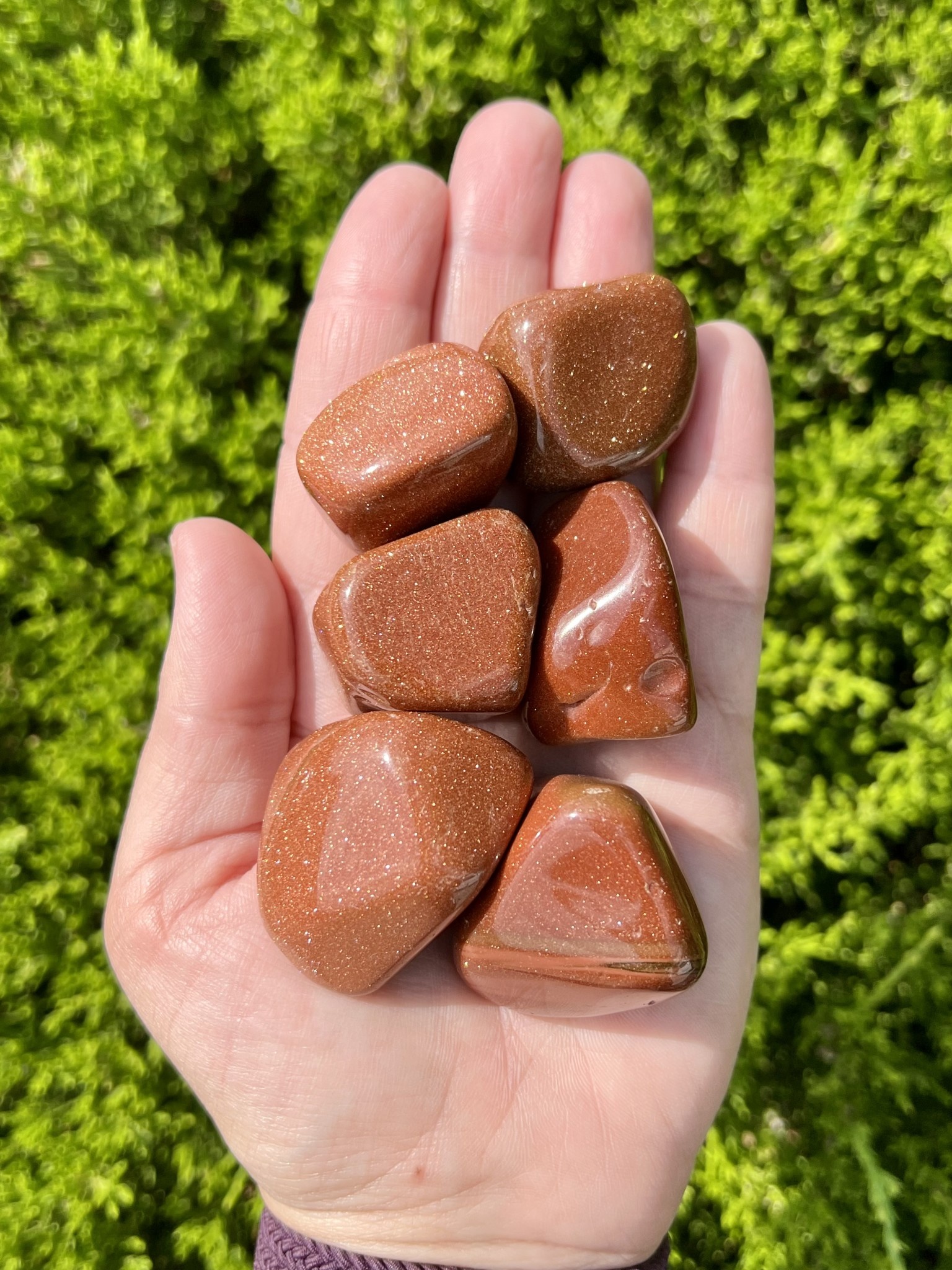 Gold Sandstone/Goldstone - Tumbled XL - Awakenings