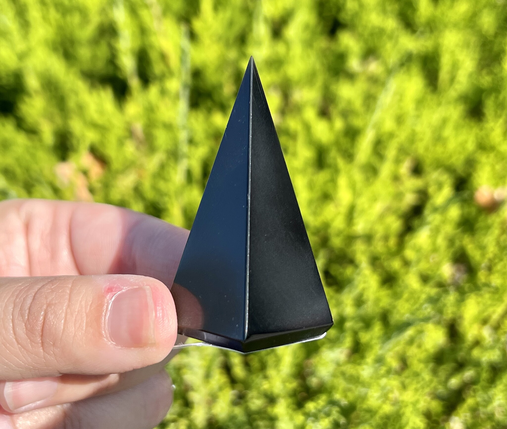 Black Obsidian High Pyramid - 2" - Awakenings