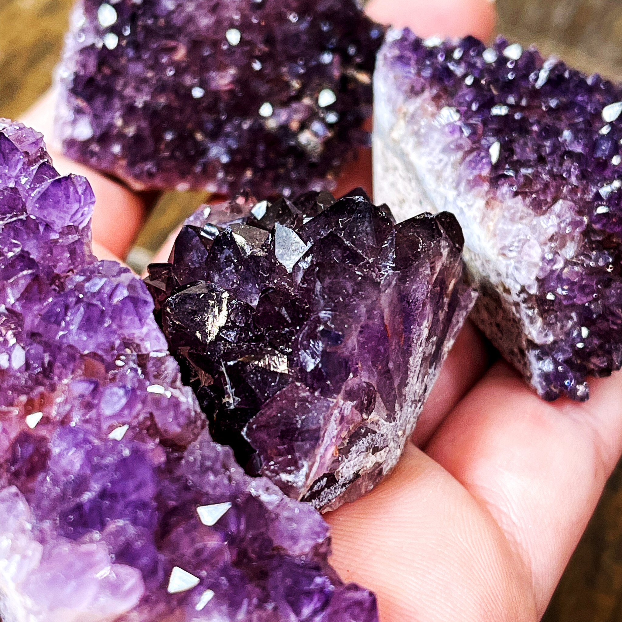 Amethyst Druzy Cluster (Turkey) - Large Rough Raw Natural - Awakenings