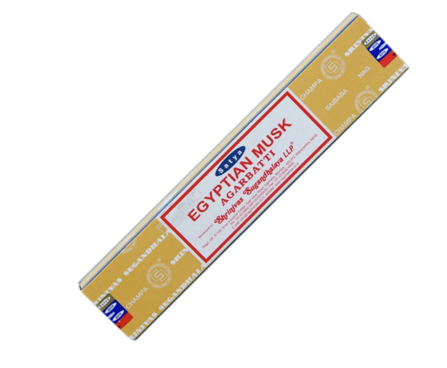 Egyptian Musk Incense -12 Sticks/Box 15g - Satya - Awakenings