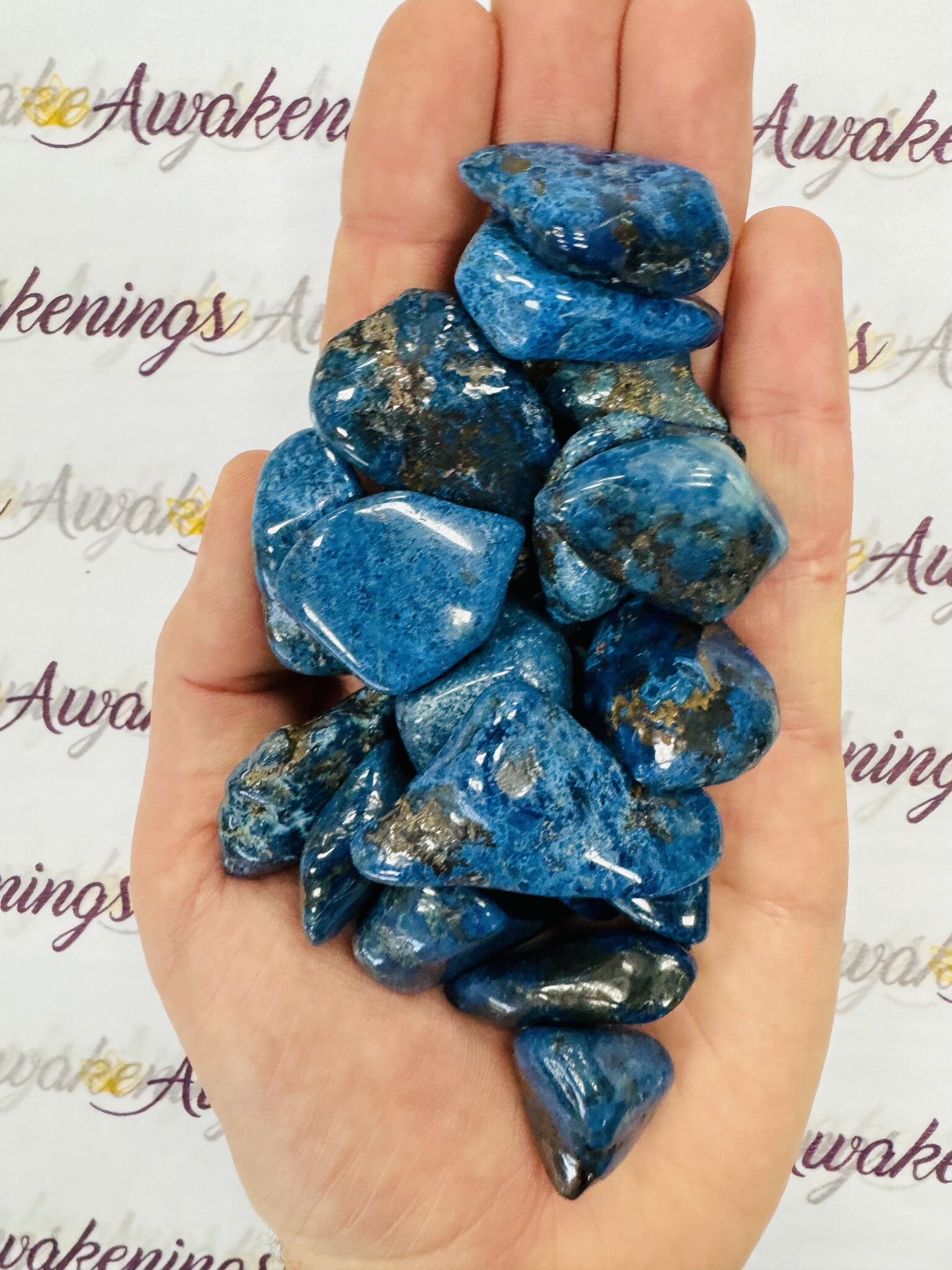 Blue Shattuckite - Tumbled - Awakenings