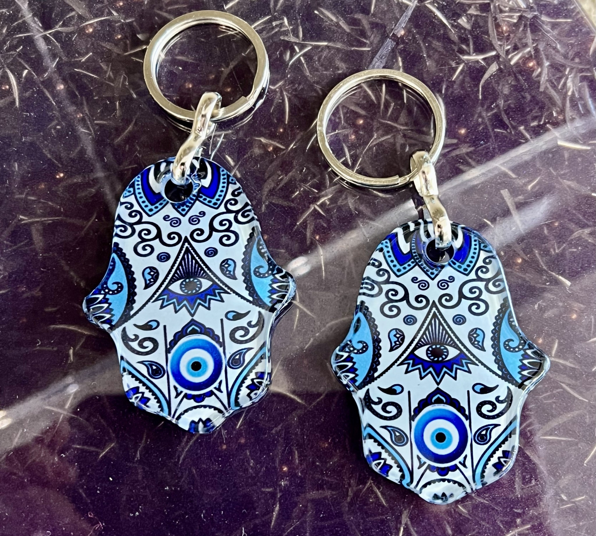 Evil Eye Hamsa Decorative Keychain - Awakenings