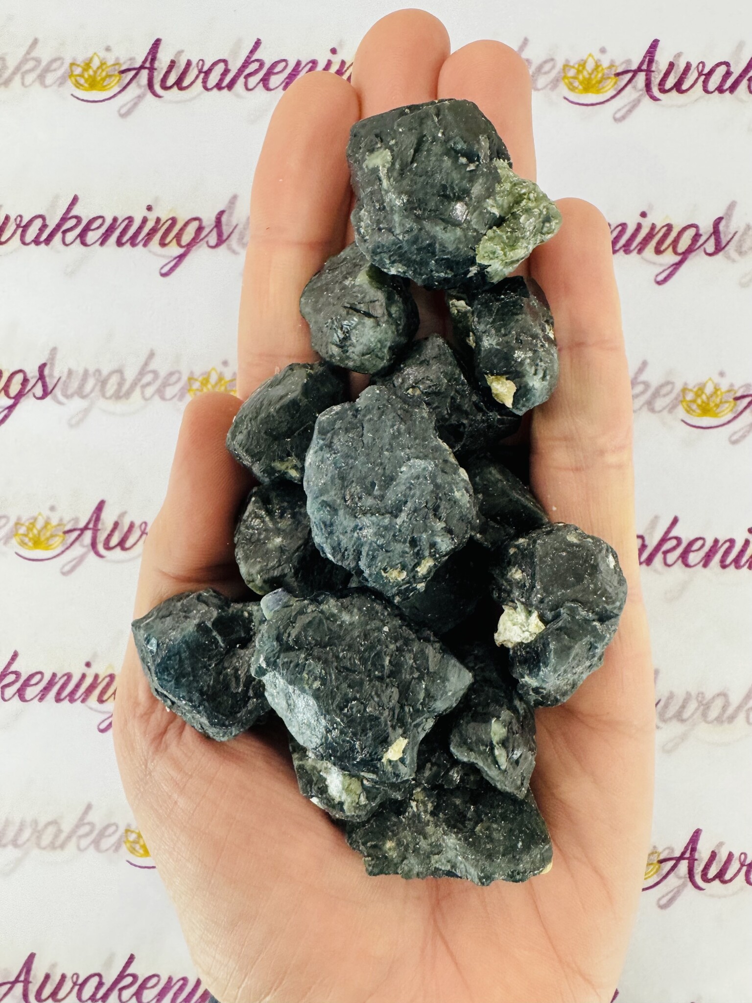 Blue Dravite - Rough Raw Natural - Awakenings