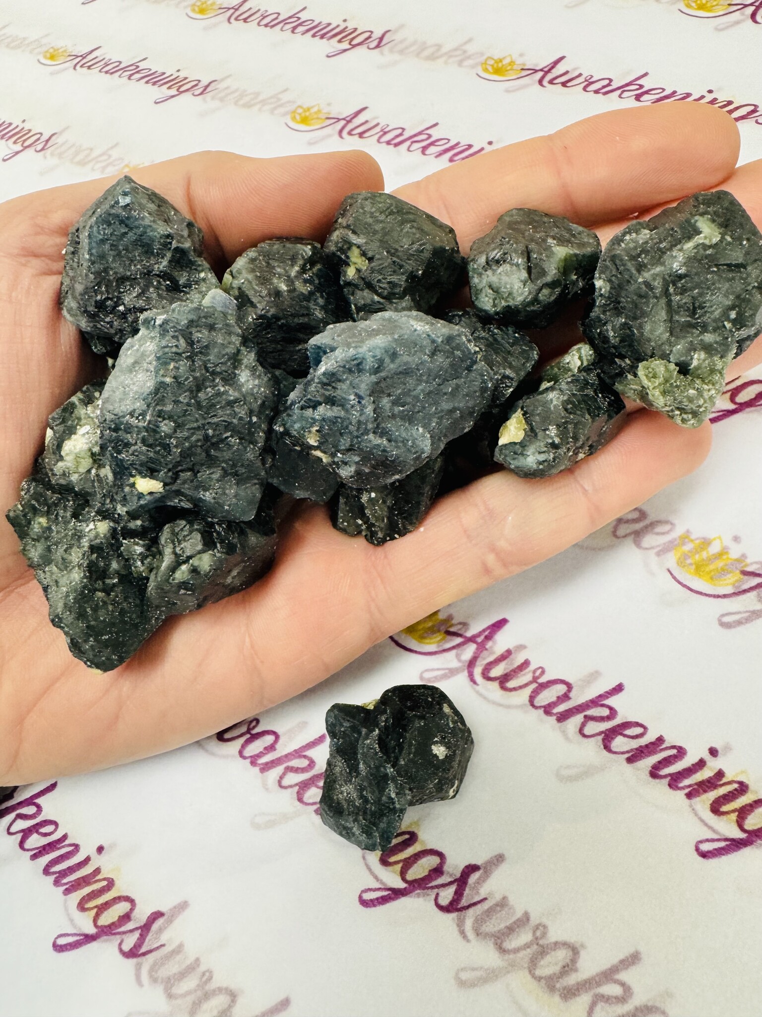 Blue Dravite - Rough Raw Natural - Awakenings