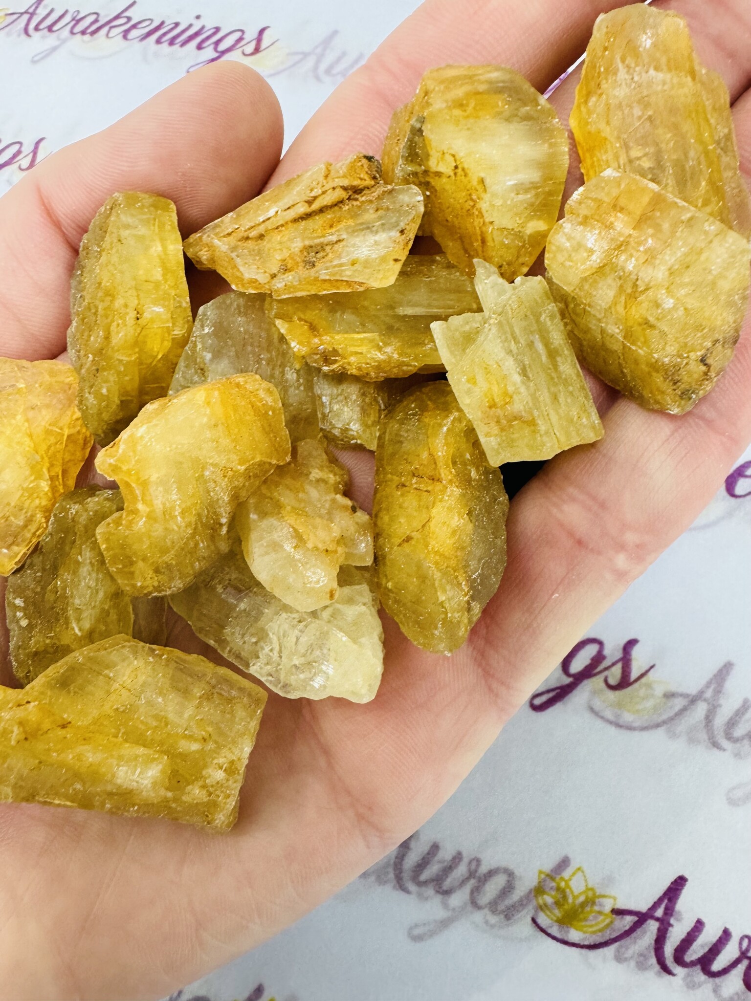 Yellow Richterite - Rough Raw Natural - Awakenings