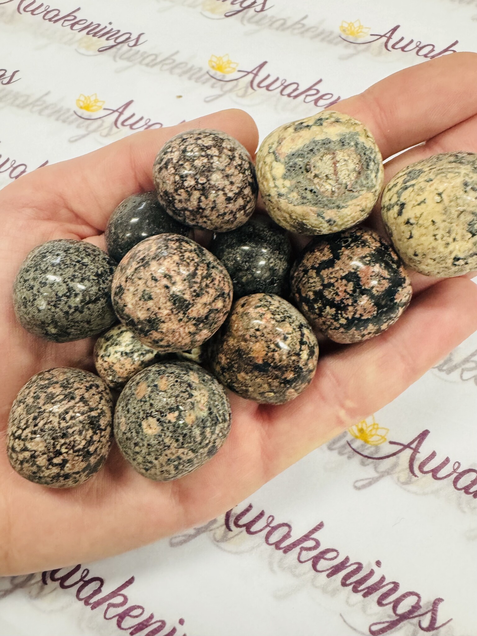 Firework Obsidian - Tumbled - Awakenings