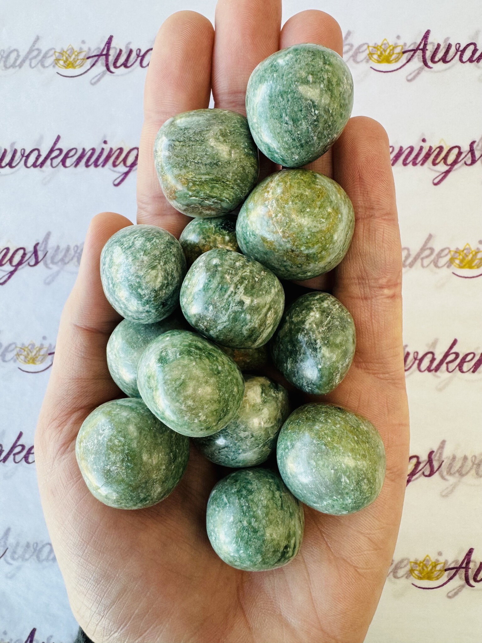 Green Fuschite - Tumbled - Awakenings