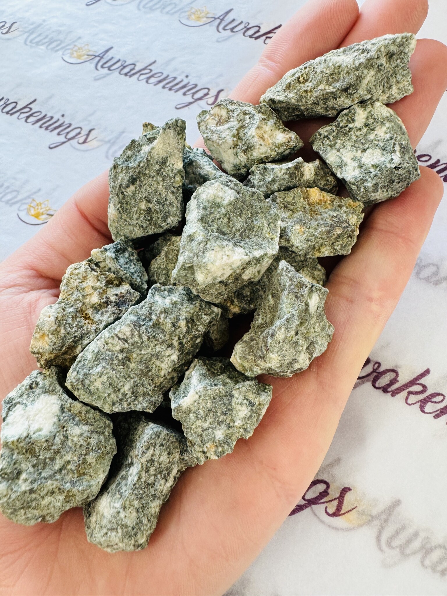 Stonehenge Preseli Bluestone - Rough Raw Natural - Awakenings