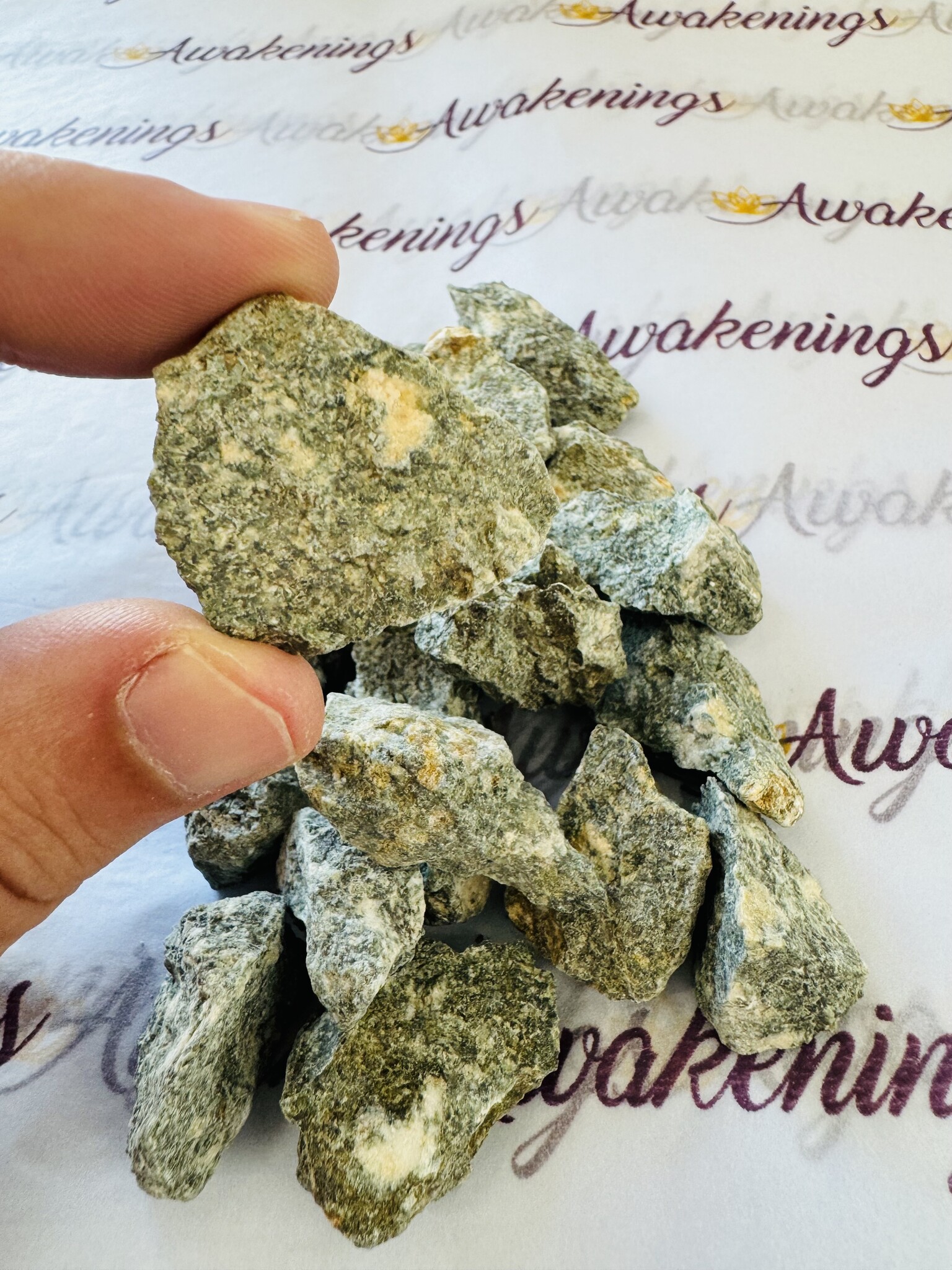 Stonehenge Preseli Bluestone - Rough Raw Natural - Awakenings