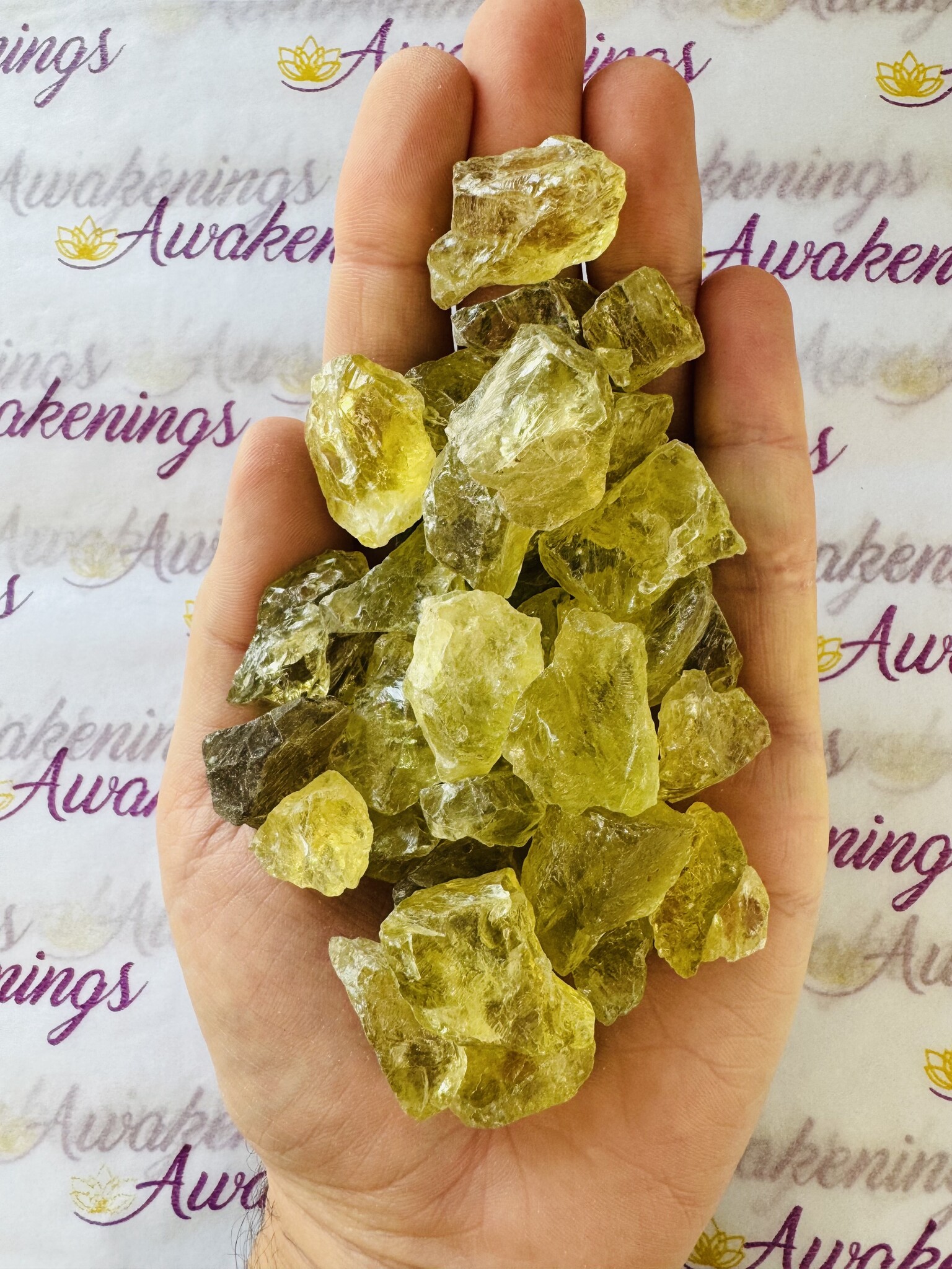 Green Gold Citrine Rough Raw Natural