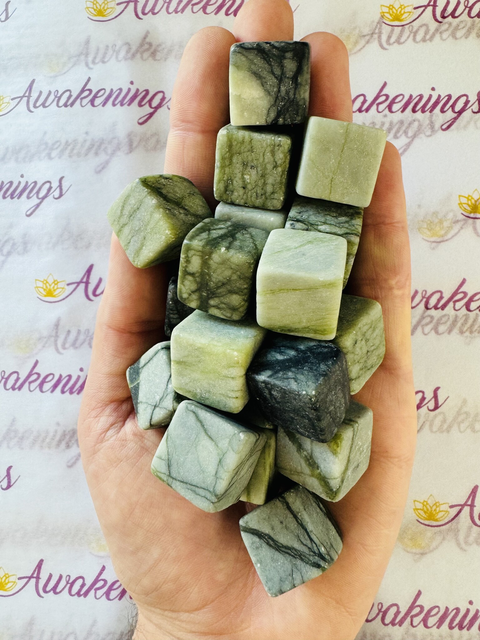 Green Network Jasper Cube 1" - Awakenings