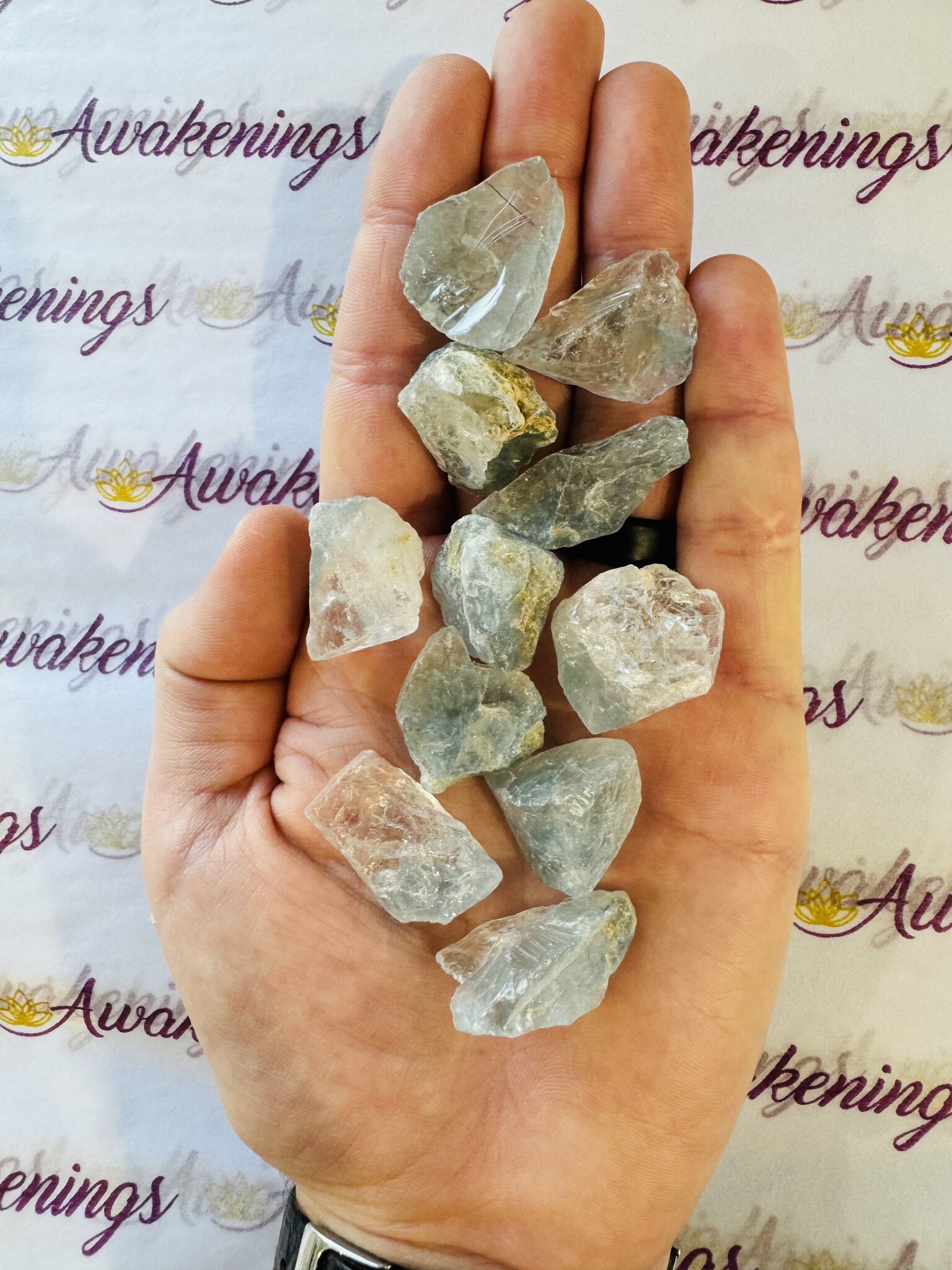 Paraiba (Blue) Tourmaline in Quartz - Rough, Raw, Natural - Awakenings