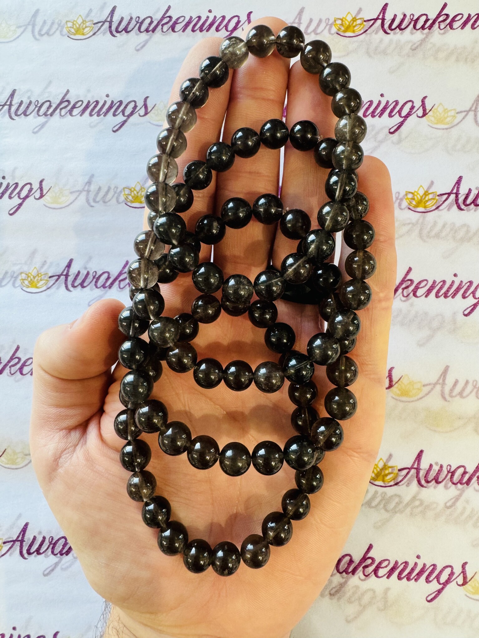 AAA Grade Green Tektite (Tibetan) Bracelet - 8mm - Awakenings