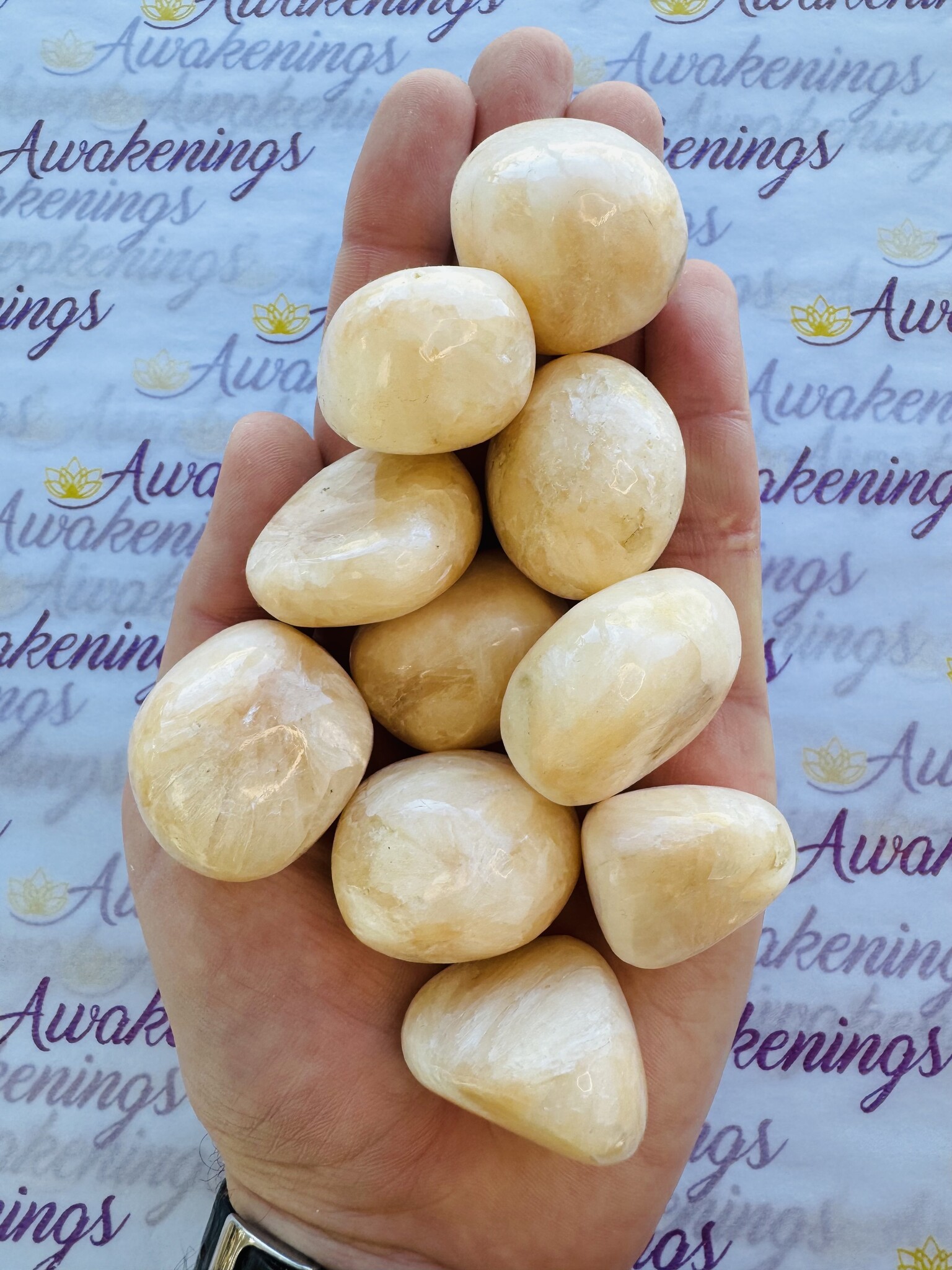 Stilbite - Large Tumbled Stillbite - Awakenings