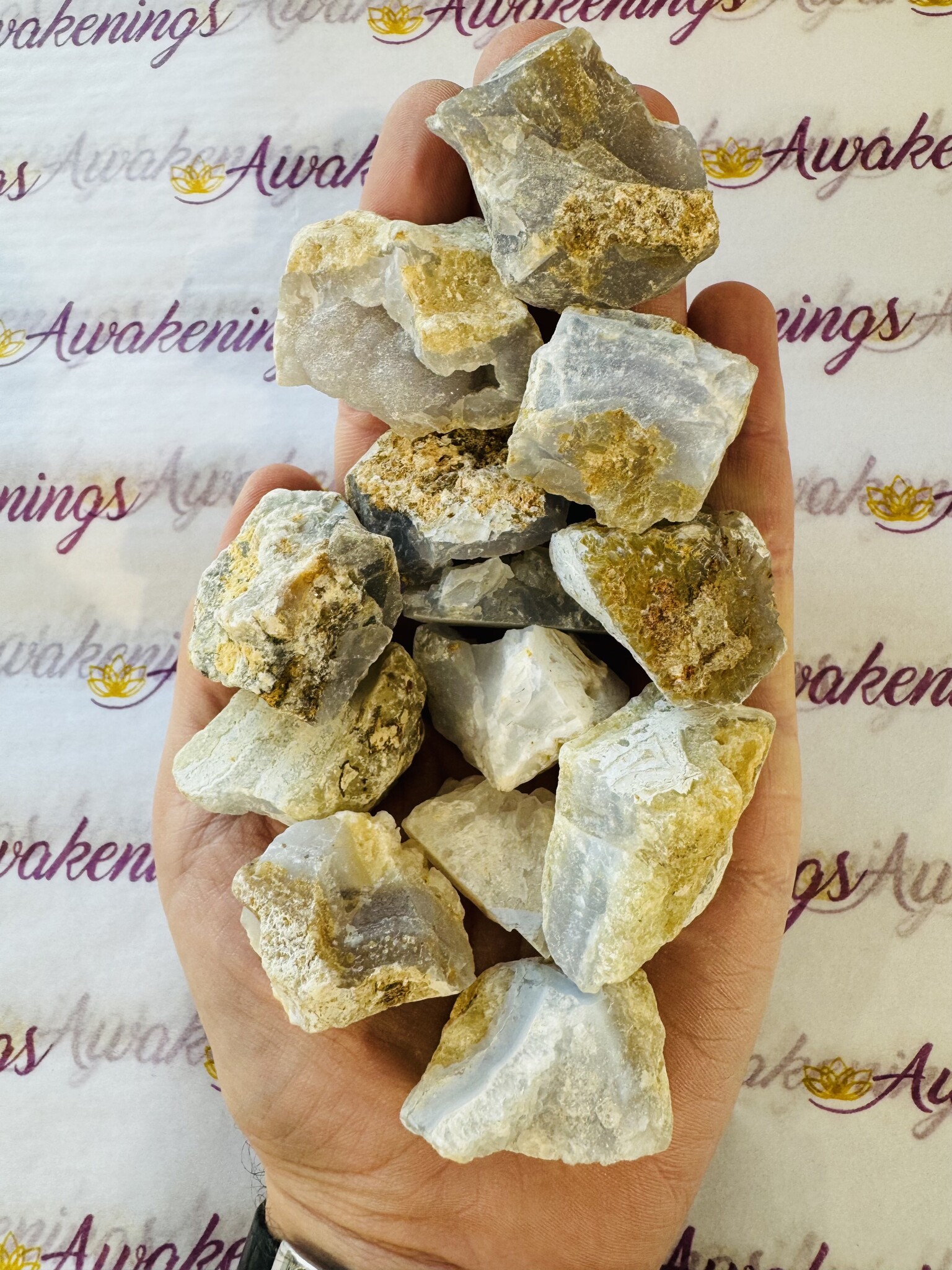 Blue Lace Agate - Rough Raw Natural - Awakenings