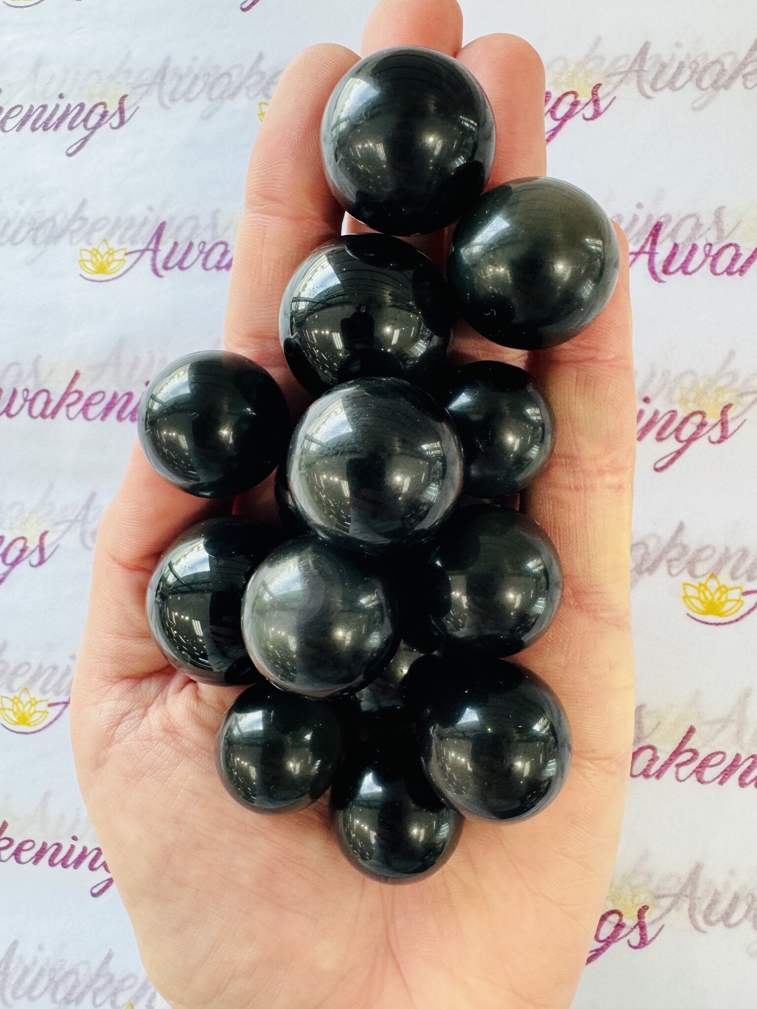 Rainbow Obsidian Sphere Orb - 15-25mm - Awakenings