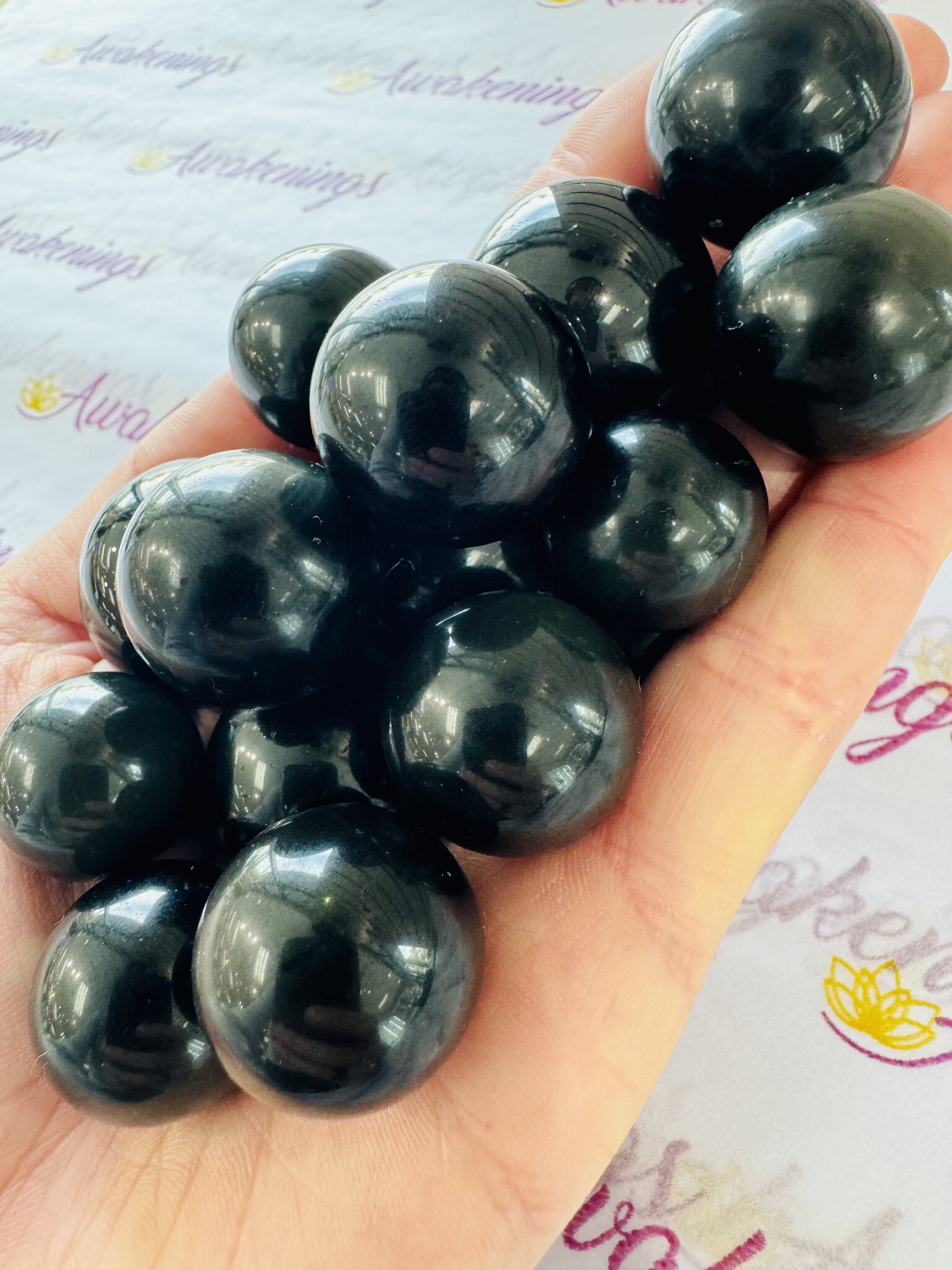 Rainbow Obsidian Sphere Orb - 15-25mm - Awakenings