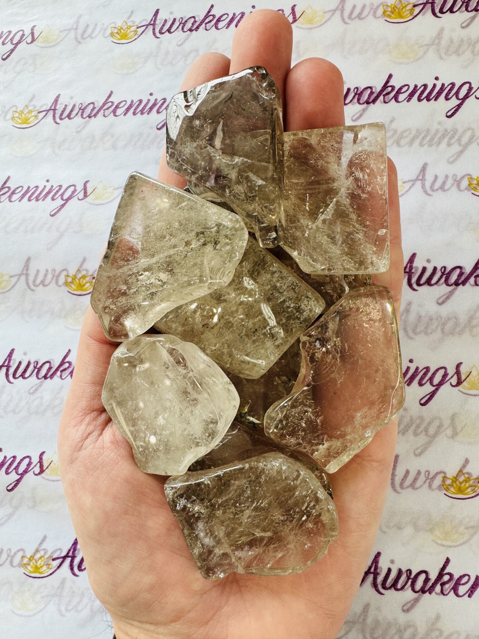 Smoky Quartz Slice - Small Slab Flat - Awakenings