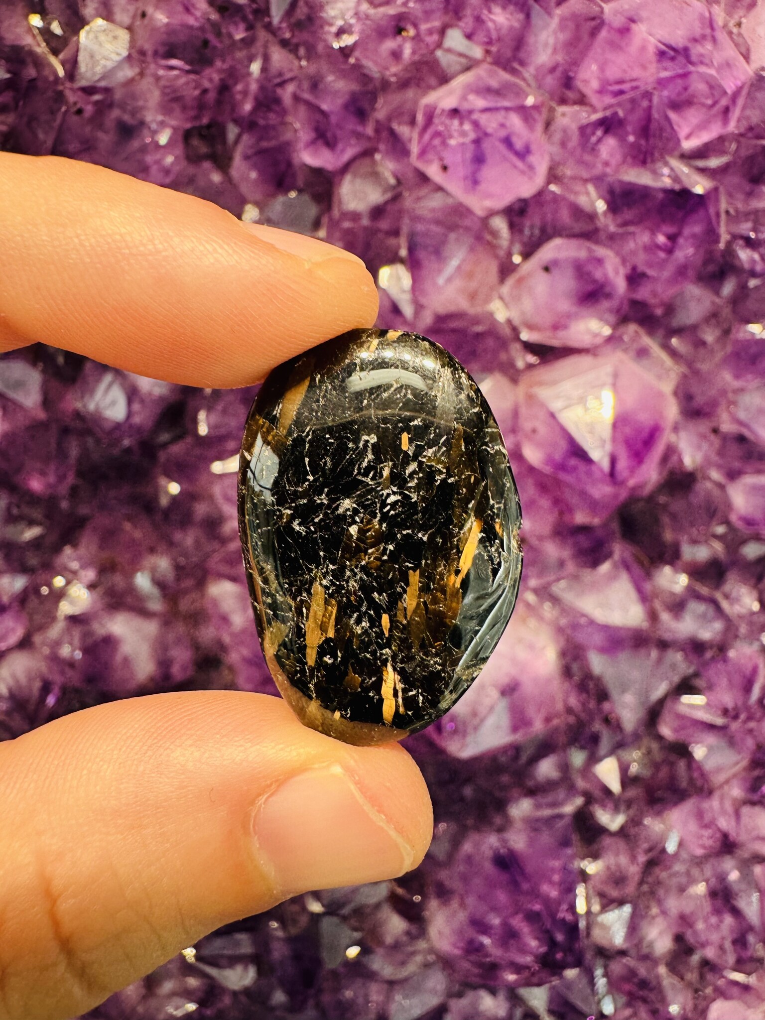 Nuummite (Greenland) Medium - Tumbled - Awakenings