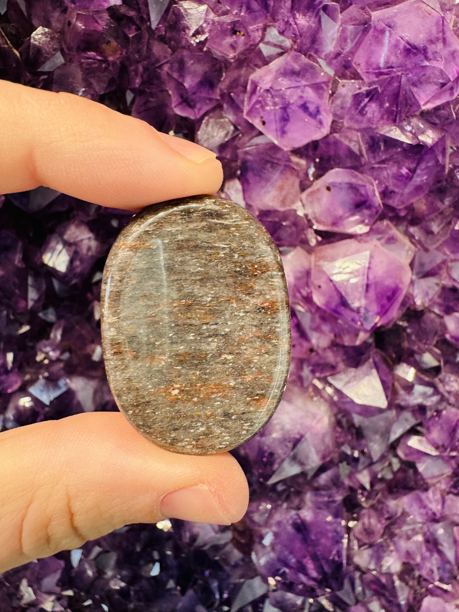 Blue Aventurine Worry Stone - Awakenings
