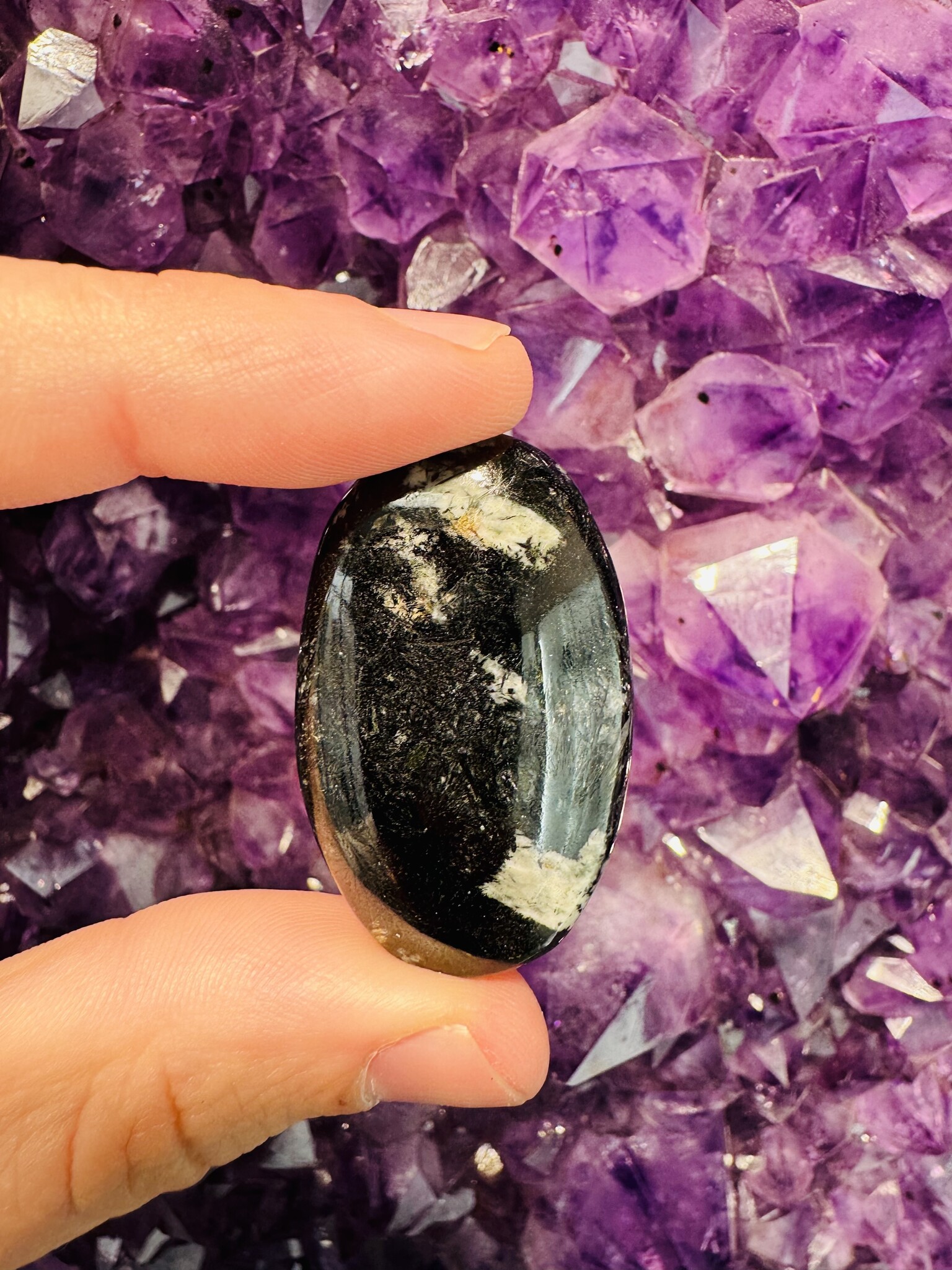 Aegirine (Acmite) Palm Pillow Pocket Stone (Small) - Awakenings