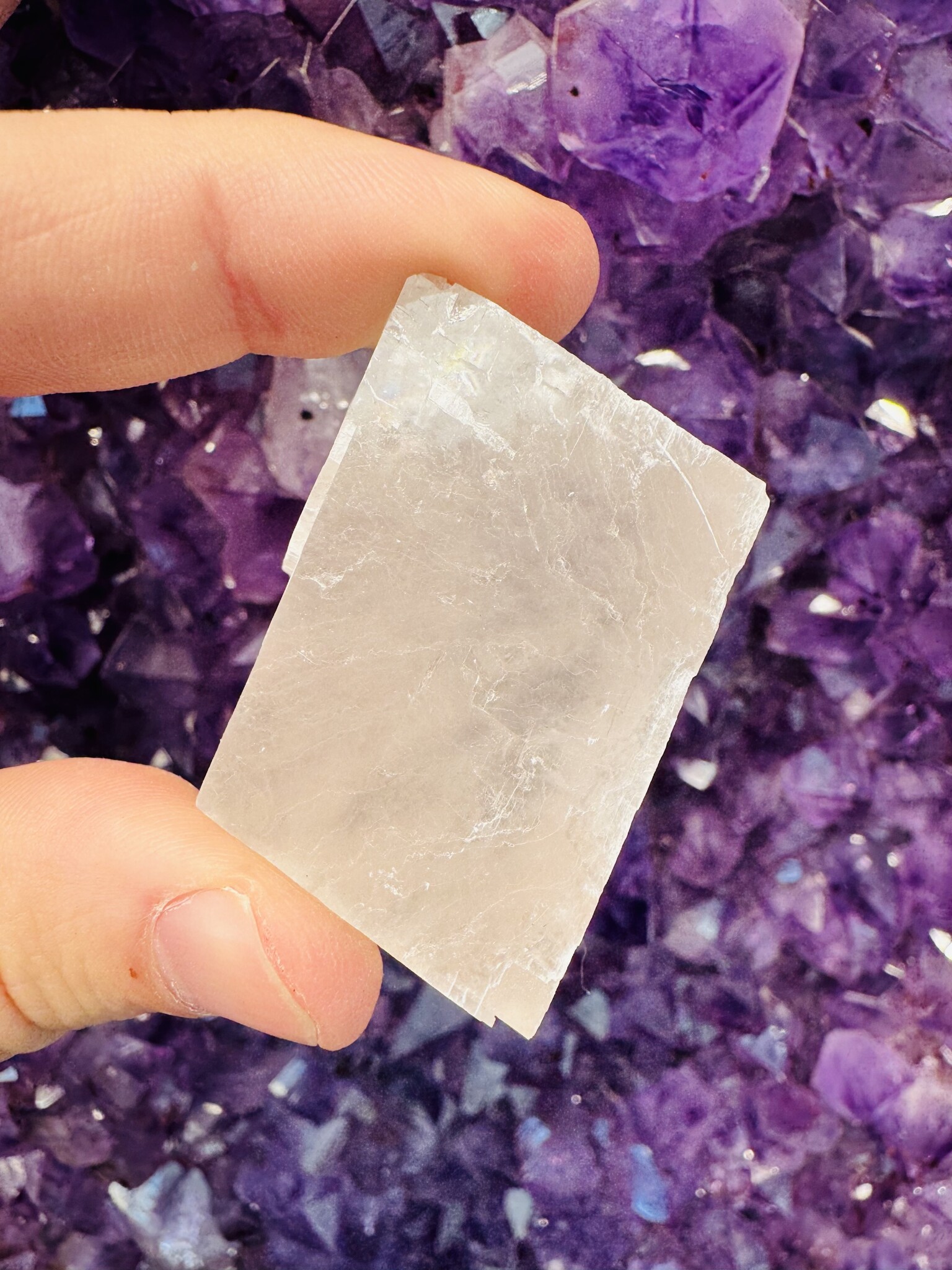 Fluorescent Calcite - Polish - Awakenings