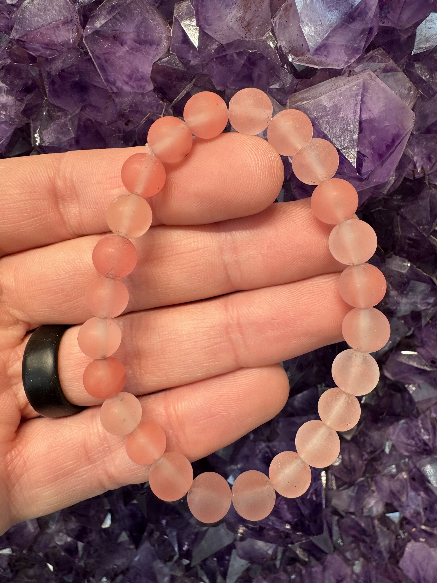 Cherry Quartz (Matte) Bracelets - 8mm - Awakenings