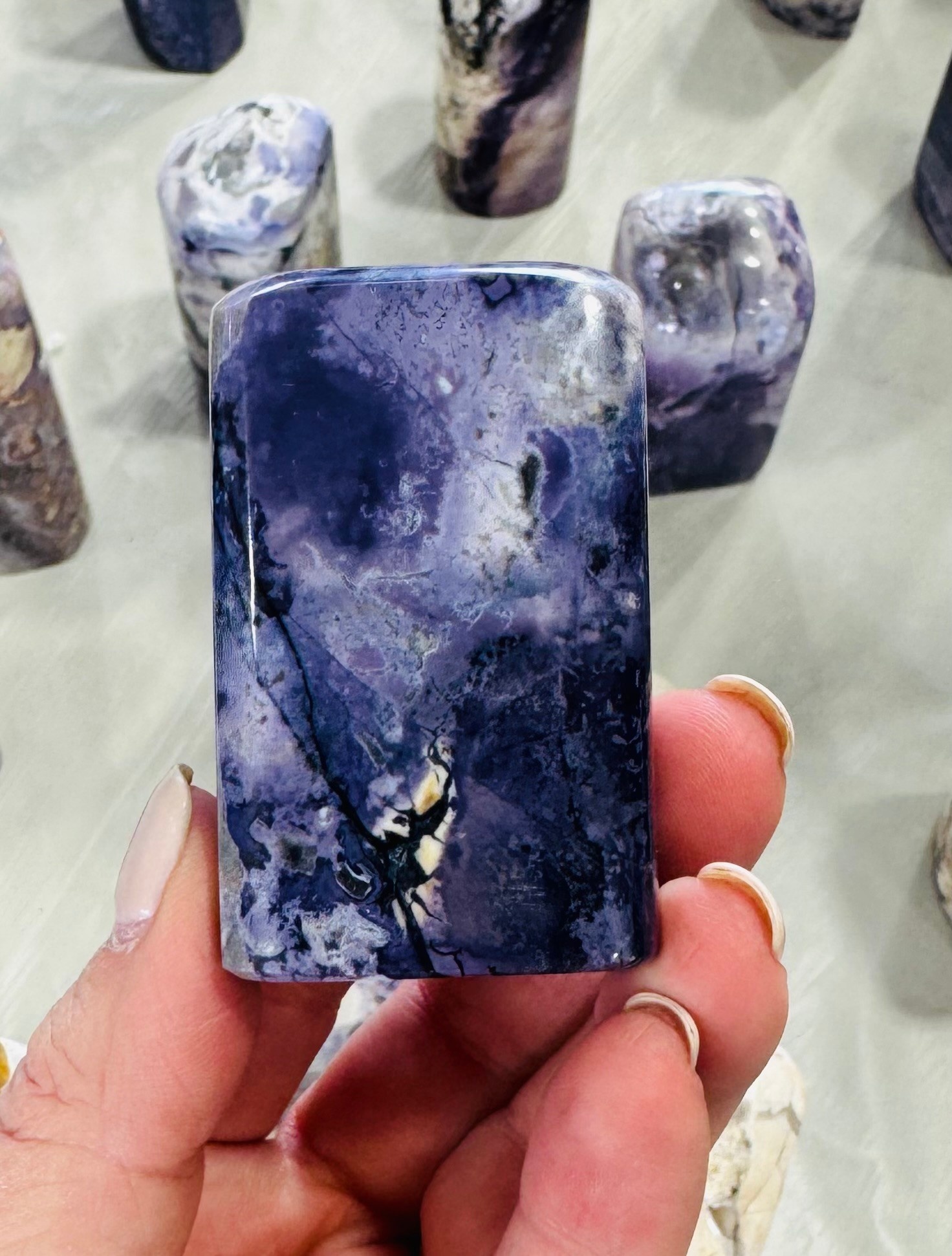 Tiffany Stone (Bertrandite) Free Form - 142 grams Specimen Display ...