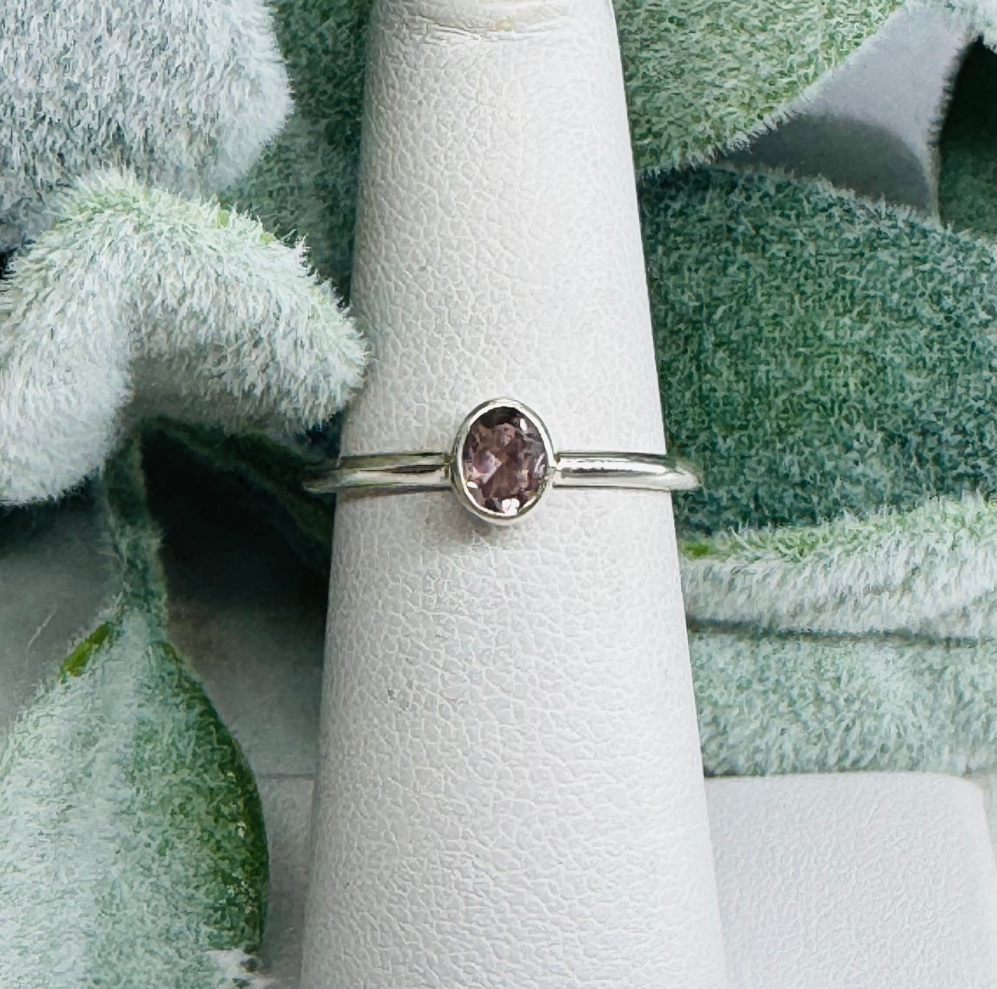 Pink Ruby Red (Rubellite) Tourmaline Rings - Size 7 Oval Faceted - Bez ...