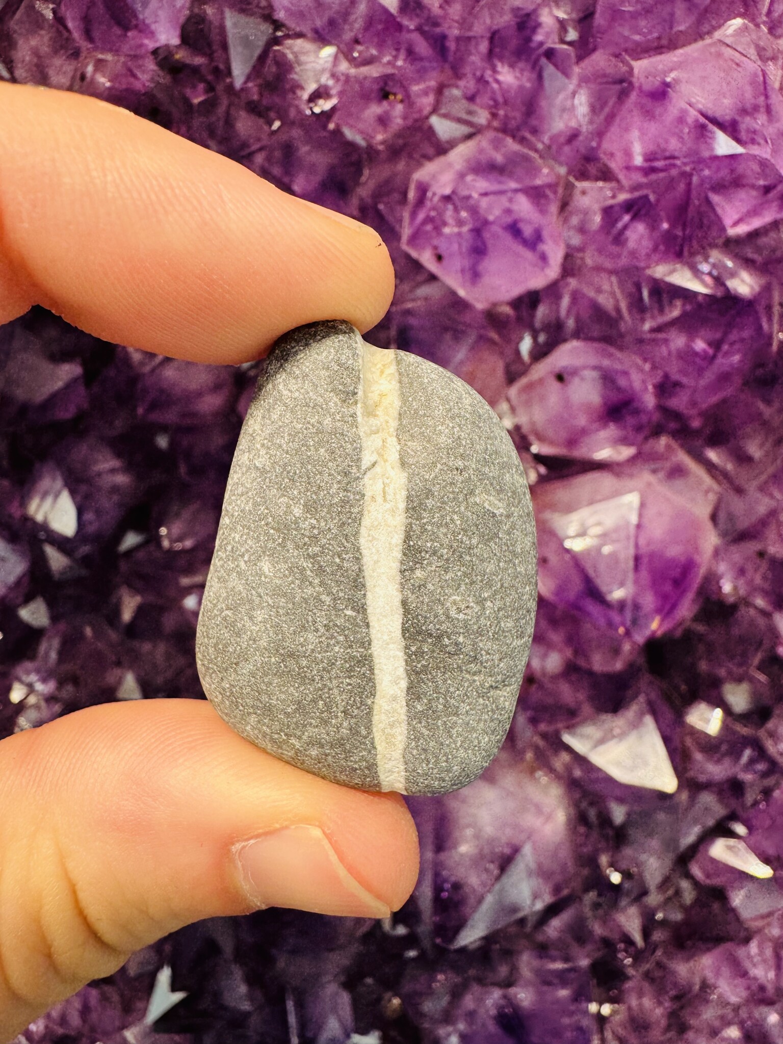 Irish Wishing Stone w/Calcite - Tumbled (Large) - Awakenings