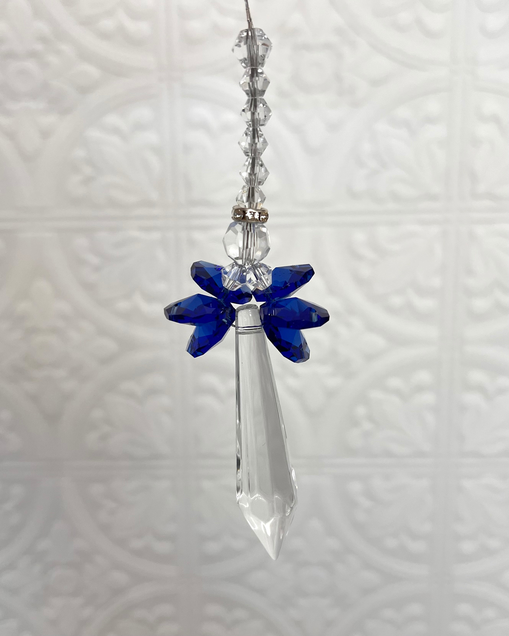 Suncatcher Sun Catcher Angel Crystal Beads (Blue) - Window, Mirror ...