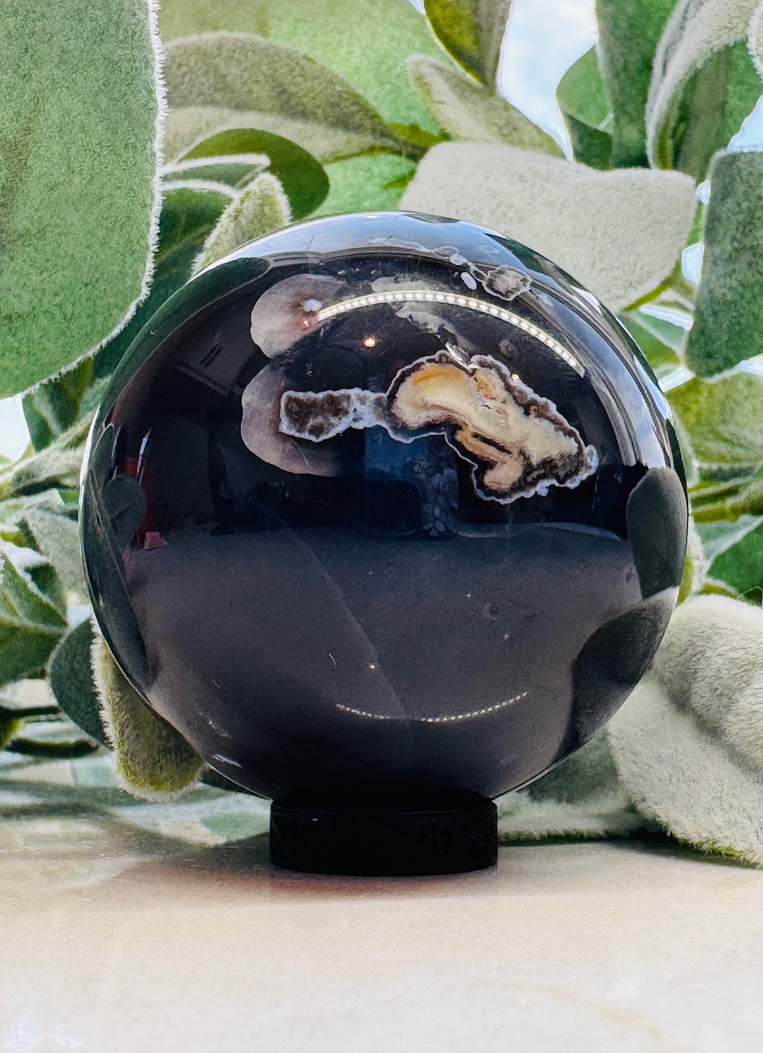 Volcano Agate Sphere Orb - 50mm - Awakenings