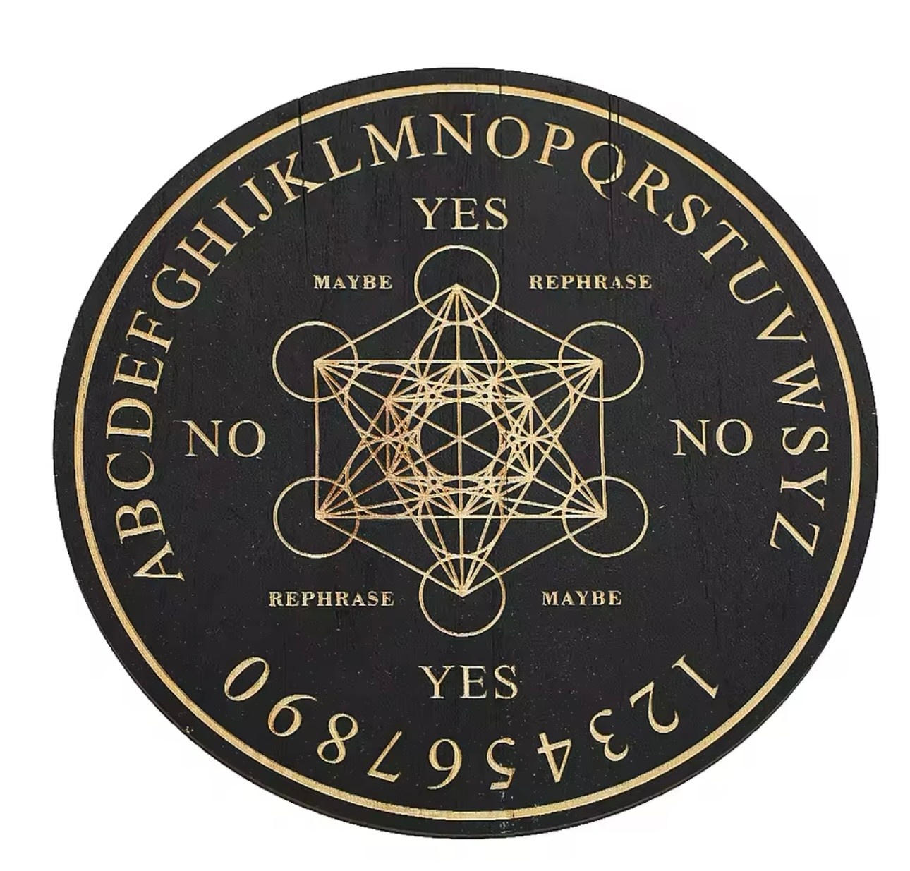 Pendulum Dowsing Board (Metatron) - Wooden Divination Letters Numbers ...