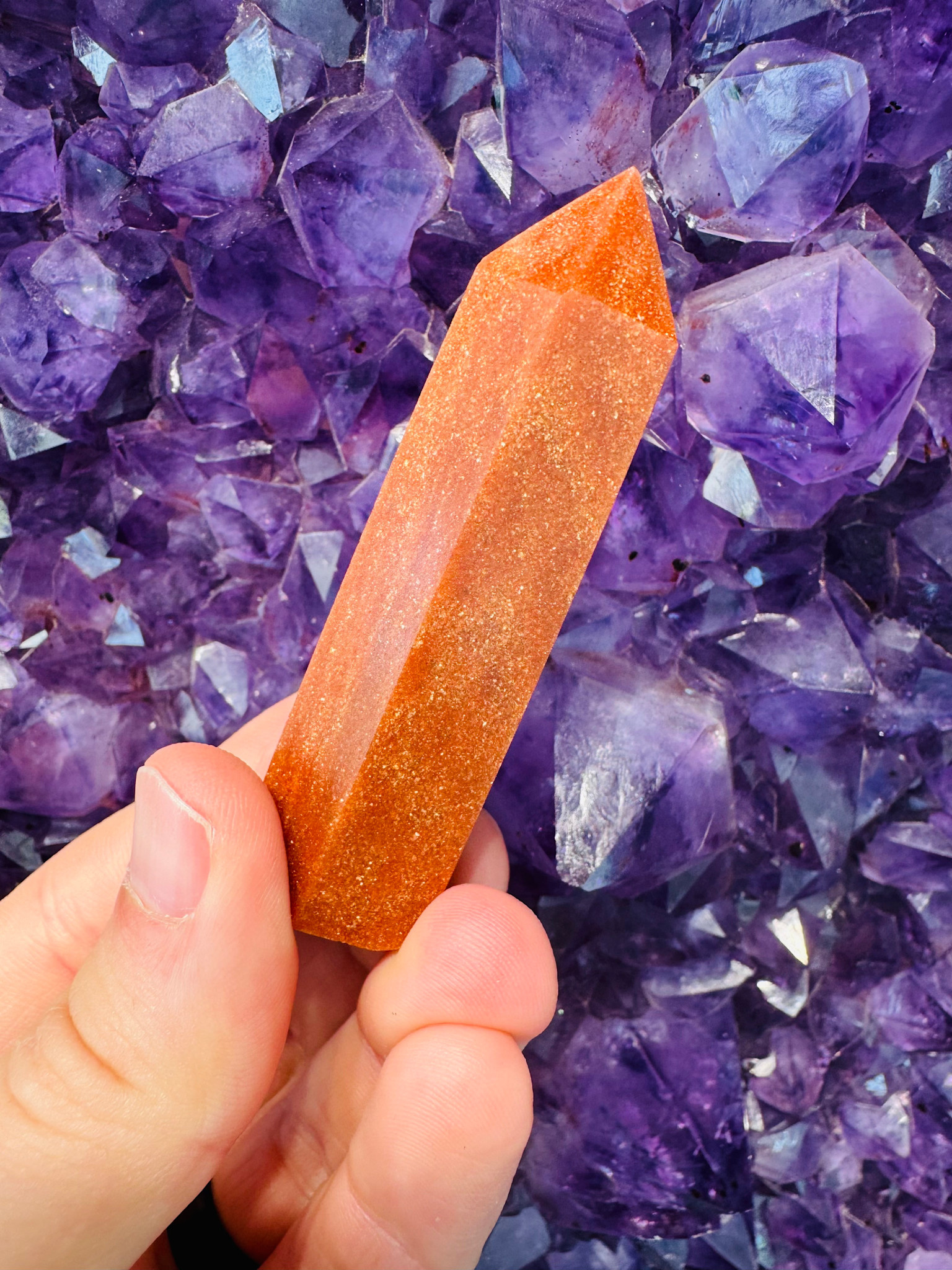 Gold Sandstone (Goldstone) Sand Stone Point Generator Towers - Small (1 ...